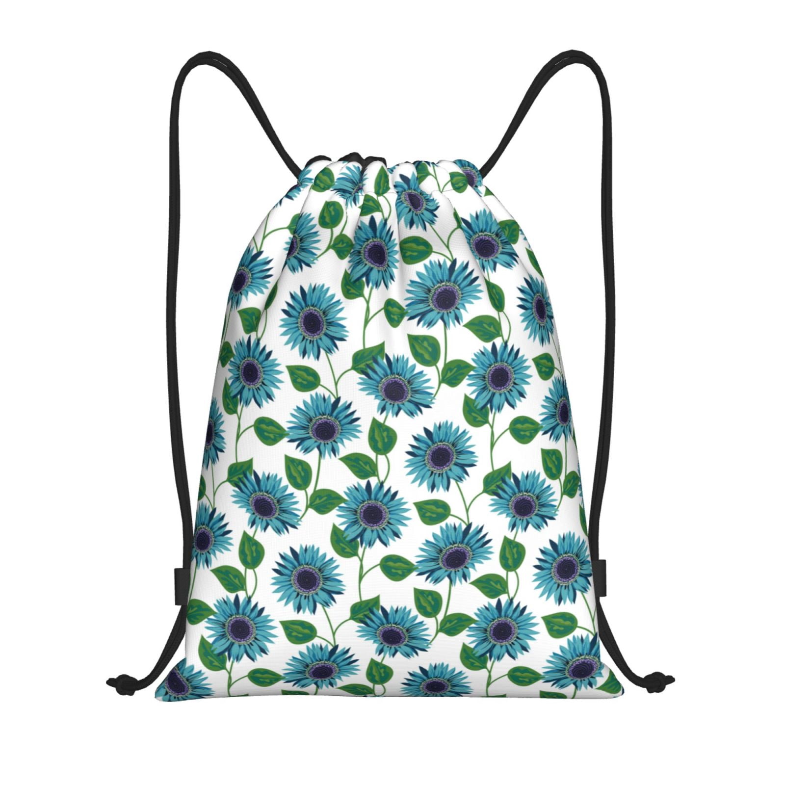 Sigee Blue Sunflowers for Drawstring Bag String Backpack for Sports ...