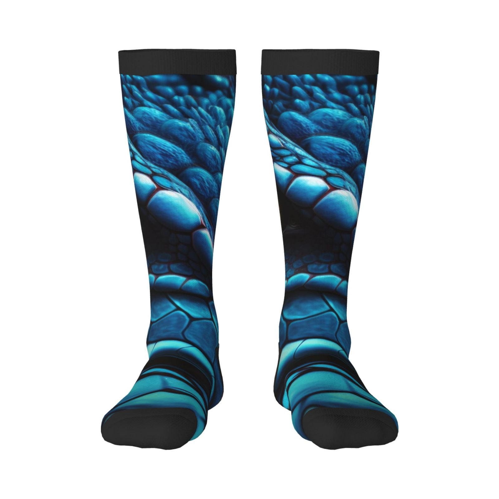 Sigee Blue Viper Snake Closeup Face for Socks for Men Women Socks ...