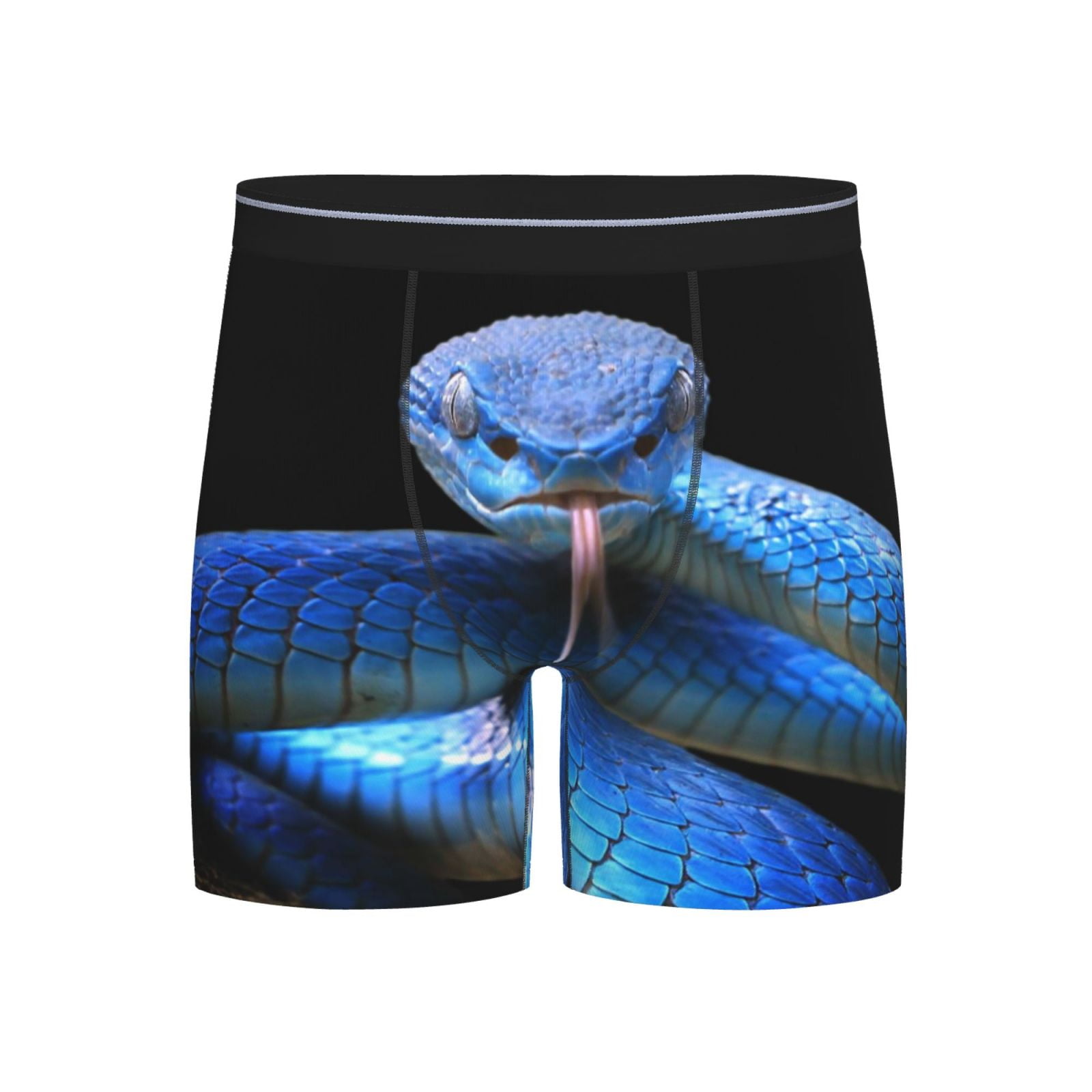 Sigee Blue Viper Snake for Men's Boxer Briefs,Moisture Wicking and ...
