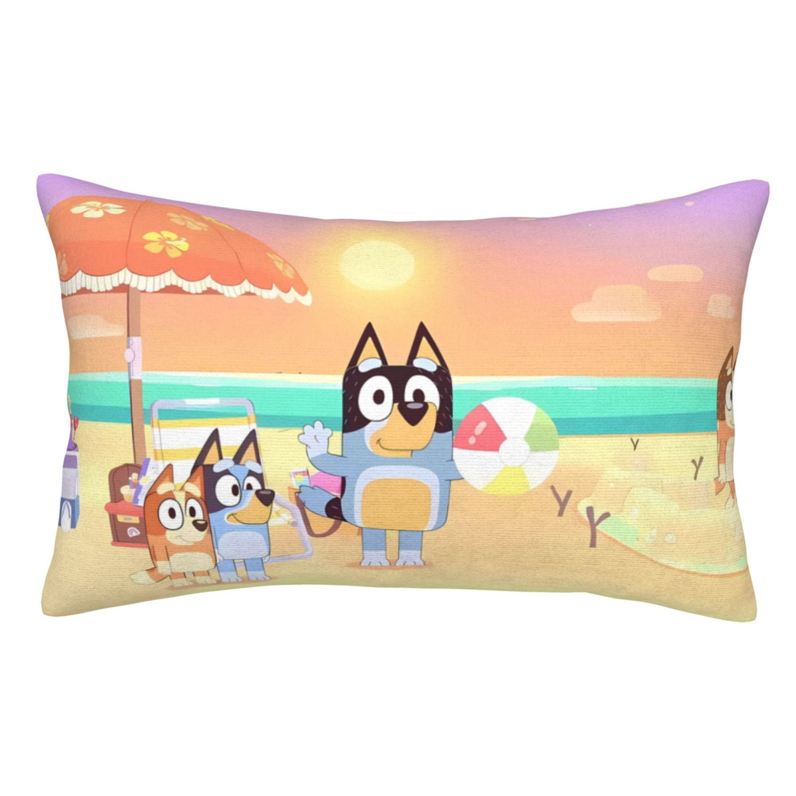 Sigee Bluey (55) for Pillow Cases Concealed Zipper Opening Soft Fabric ...