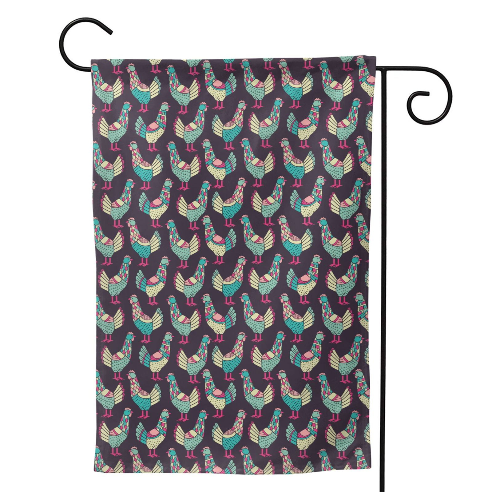 Sigee Bohemian Chicken for Live Happy Decorative Small Garden Flag ...