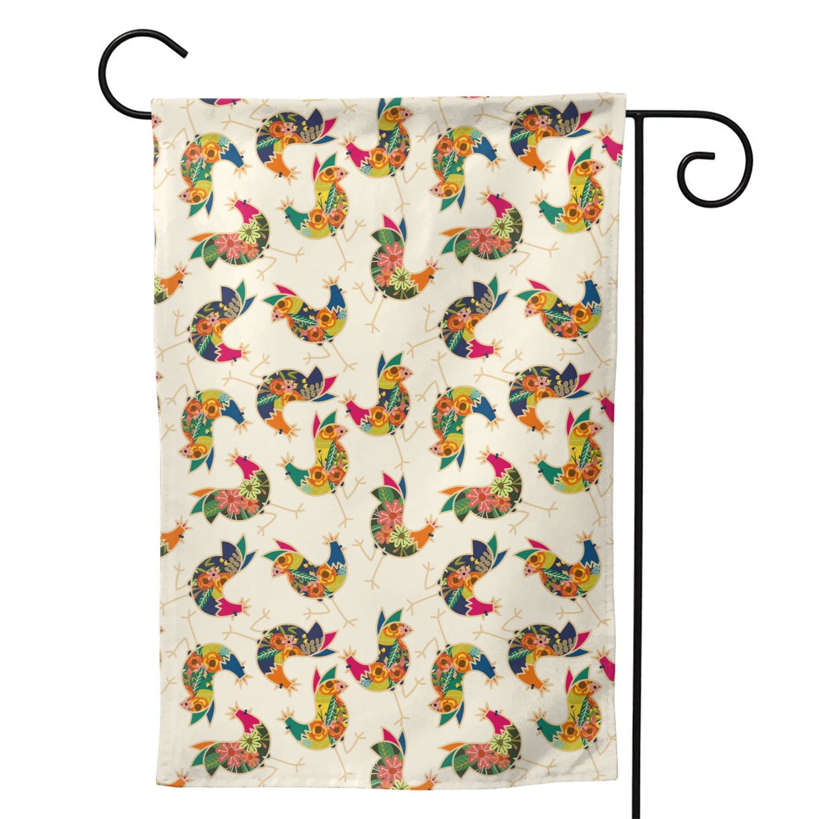 Sigee Boho Chicken for Live Happy Decorative Small Garden Flag,Double ...