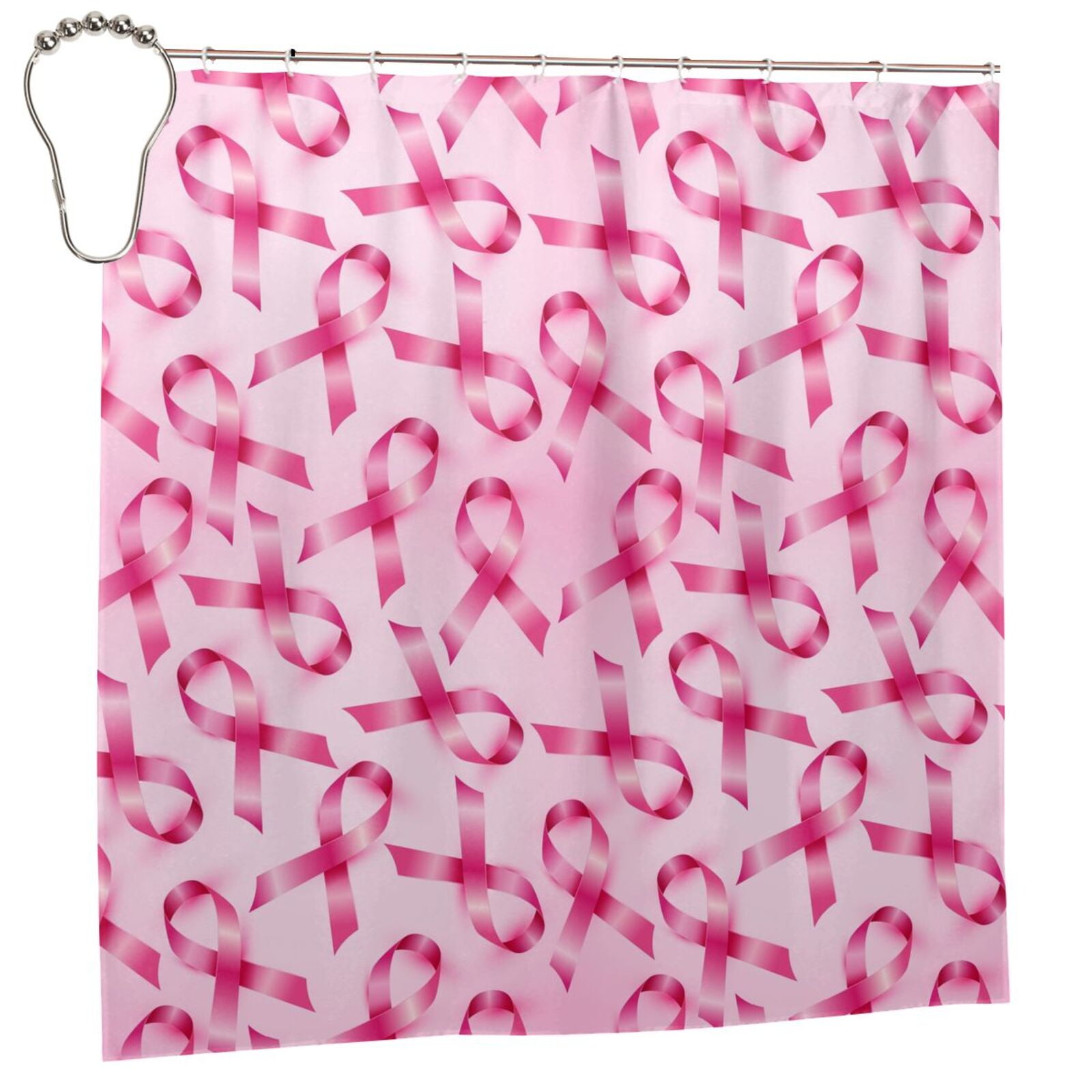 Sigee Breast Cancer Ribbons Awareness for Waterproof Fabric Shower ...