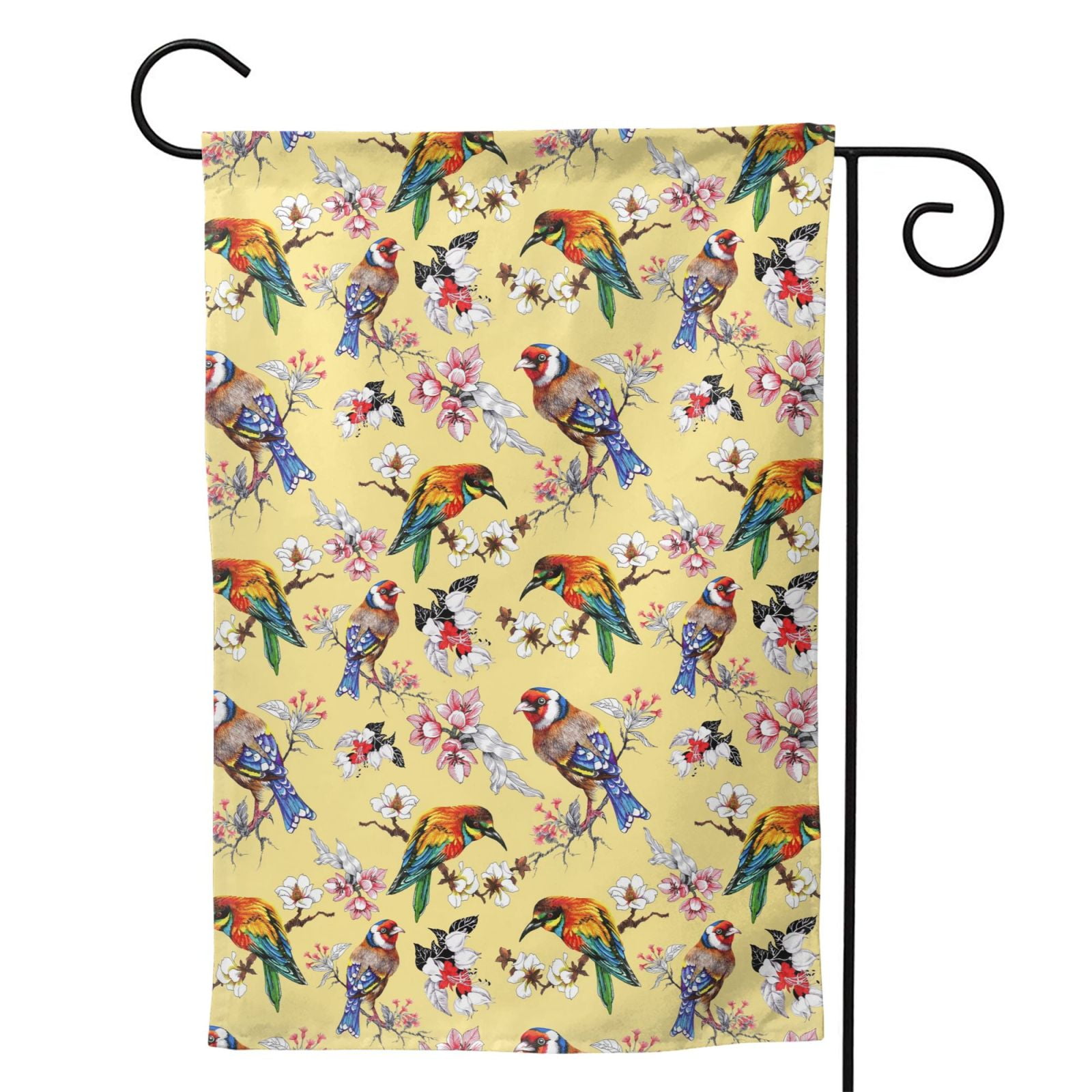 Sigee Bright Birds for Live Happy Decorative Small Garden Flag,Double ...