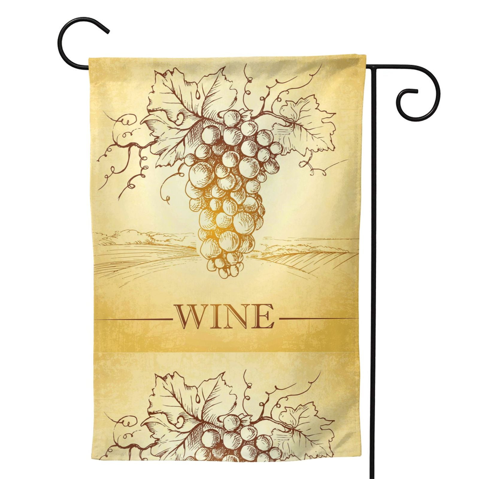 Sigee Bunch of Grapes for Live Happy Decorative Small Garden Flag,Double Sided Yard Flags ...