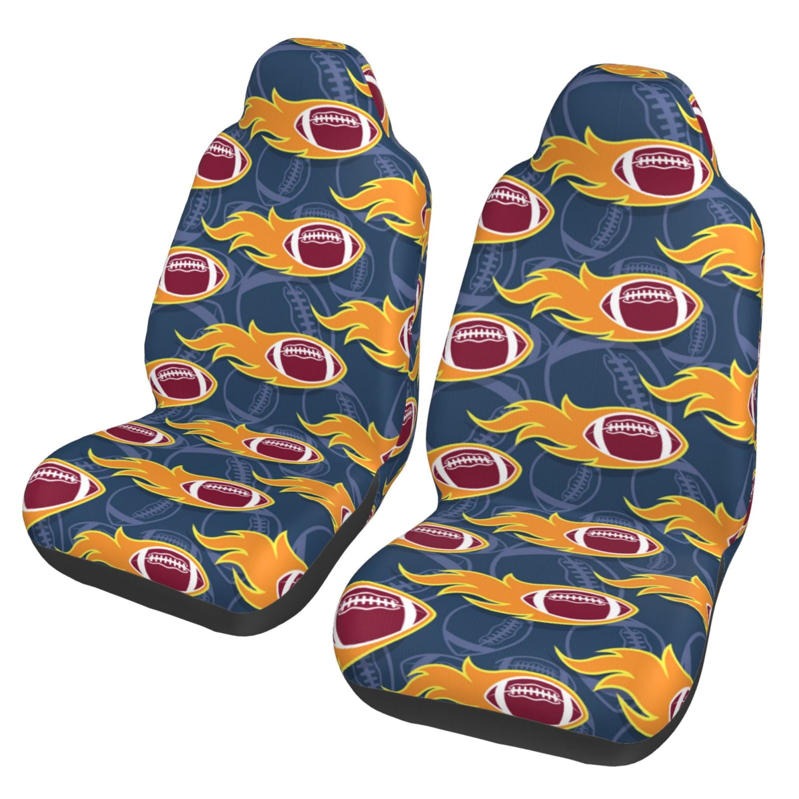 Sigee Burning Rugby Balls for Universal Car Seat Covers, Premium Car ...