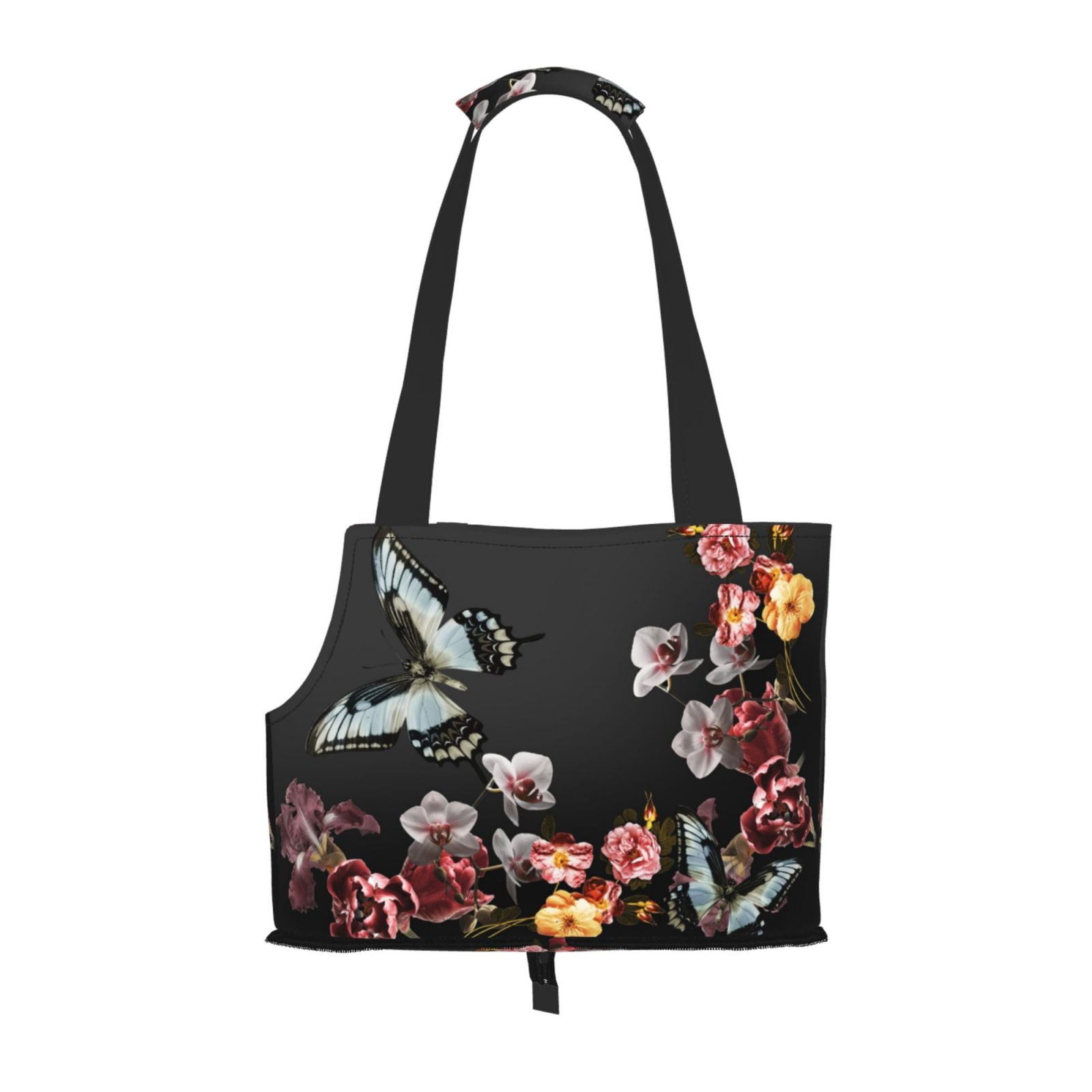 Sigee Butterfly with Fowers for Pet Carrier Bag for Puppy with Pockets ...