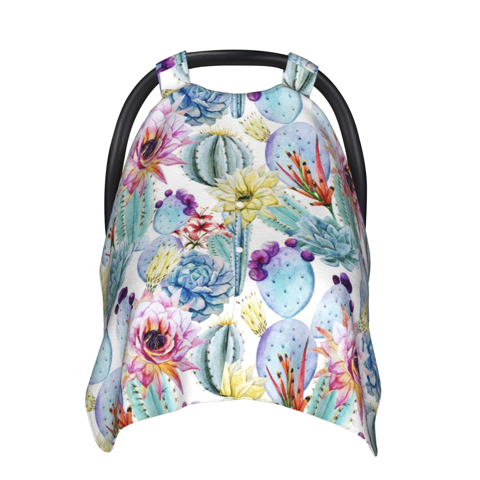 Sigee Cactus Print Multi-use Stretchy Baby Car Seat Cover - Nursing ...