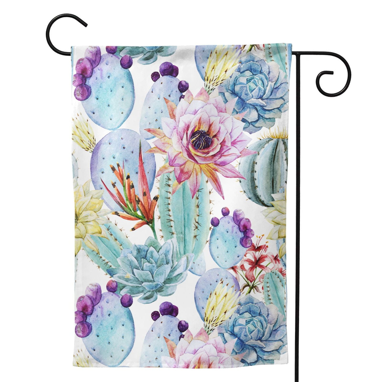 Sigee Cactus for Live Happy Decorative Small Garden Flag,Double Sided ...