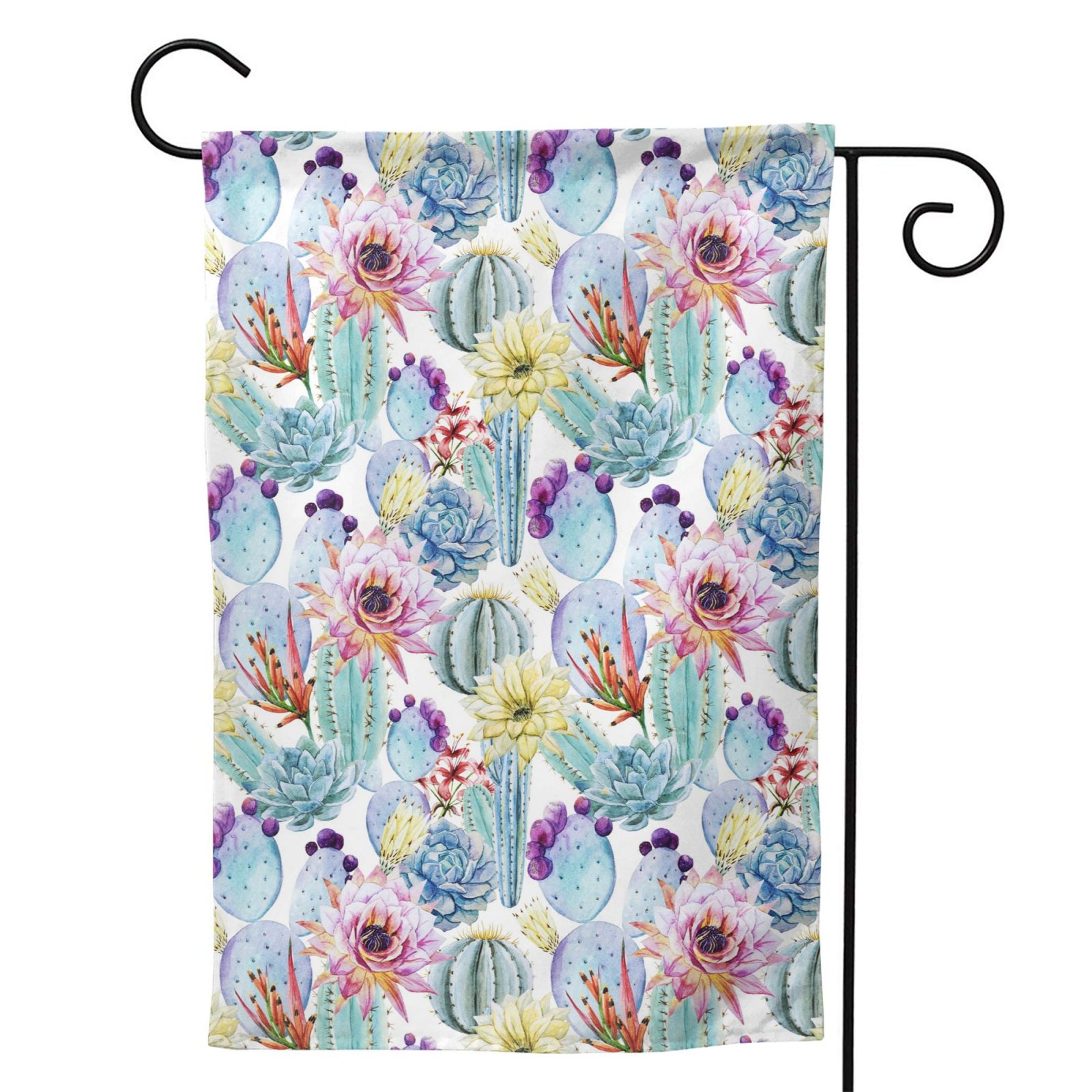 Sigee Cactus for Live Happy Decorative Small Garden Flag,Double Sided ...