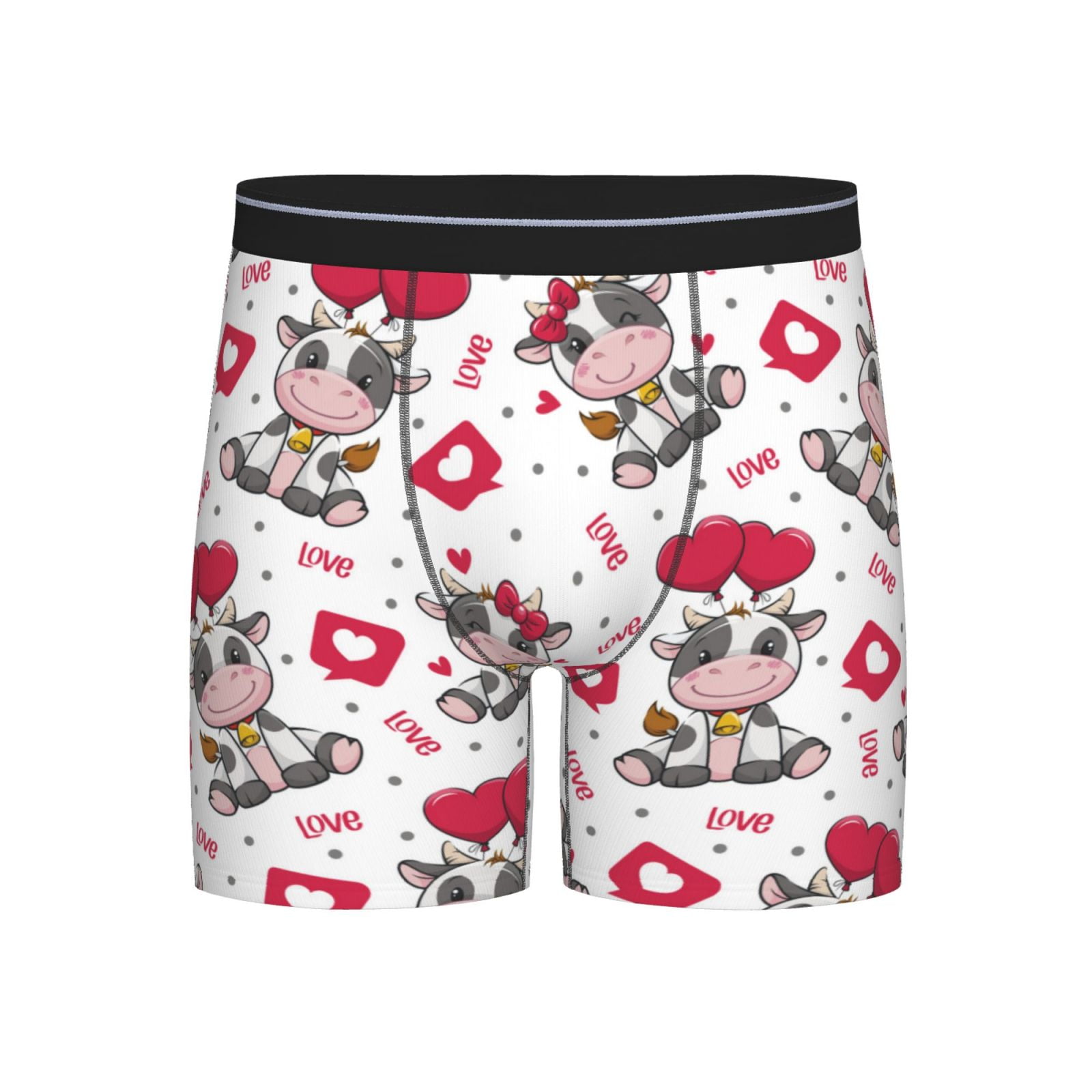 Sigee Caring Cow for Men's Boxer Briefs,Moisture Wicking and Breathable ...