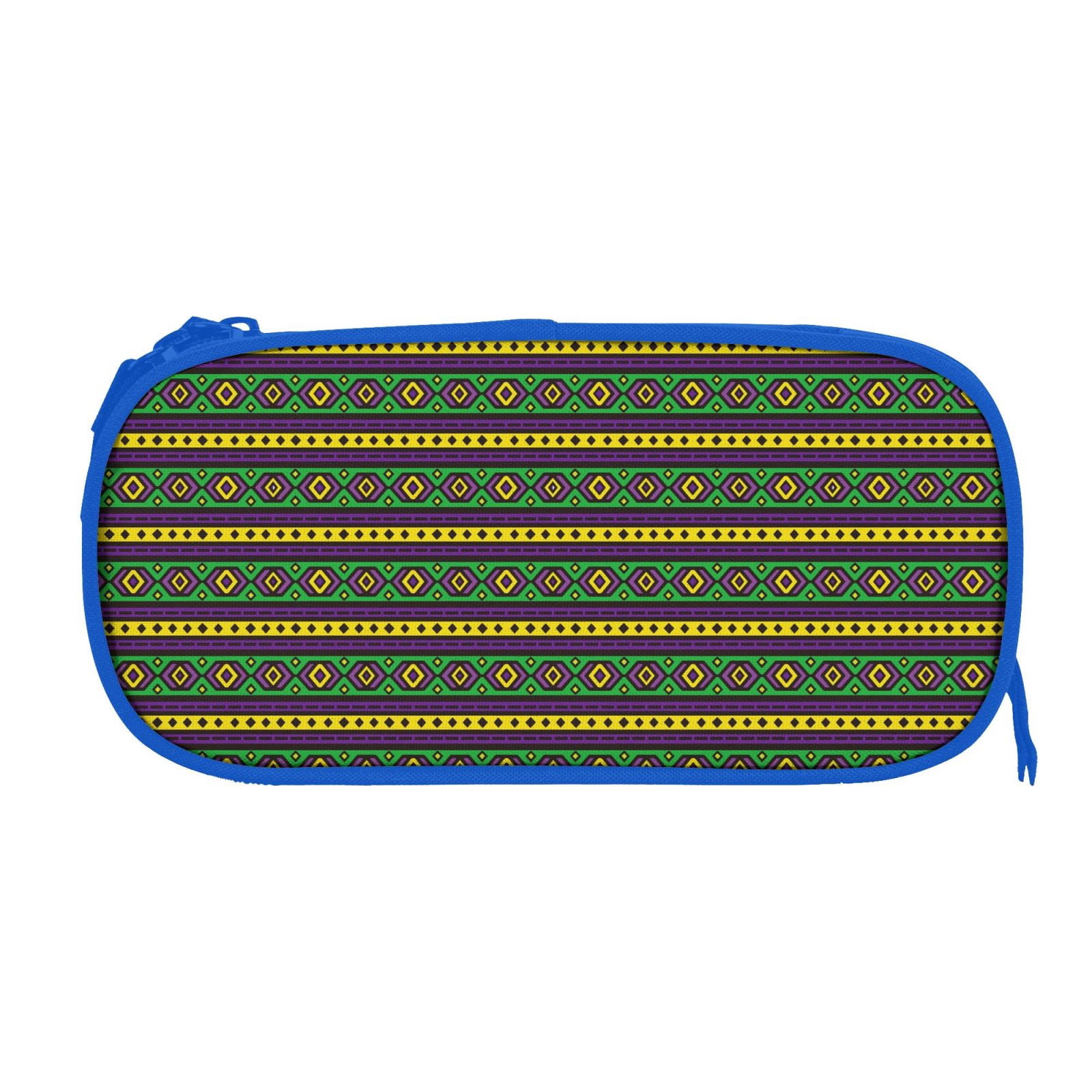 Sigee Carnival Mardi Gras for Portable Pencil Pouch with Zipper for ...