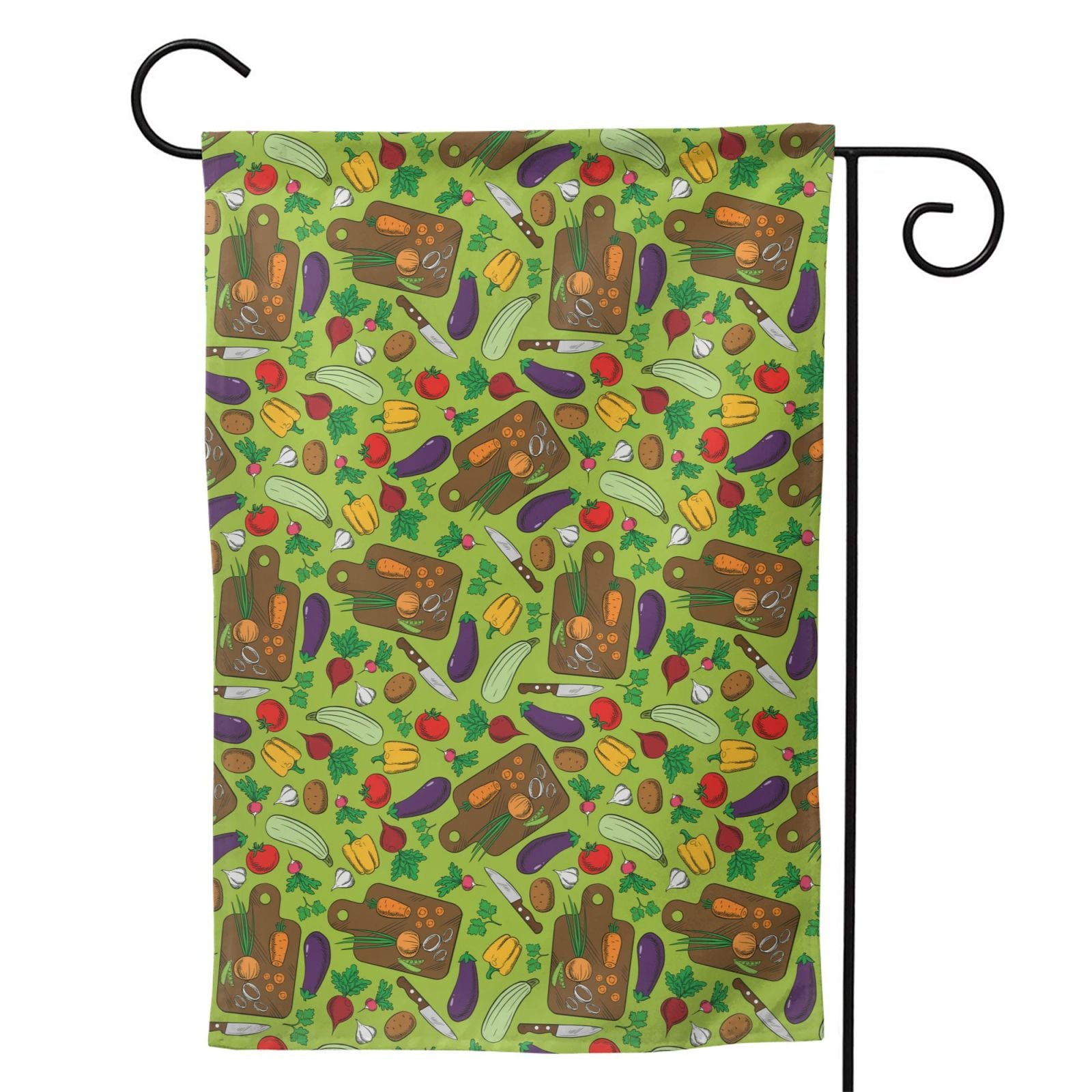 Sigee Carrot Eggplant for Live Happy Decorative Small Garden Flag ...