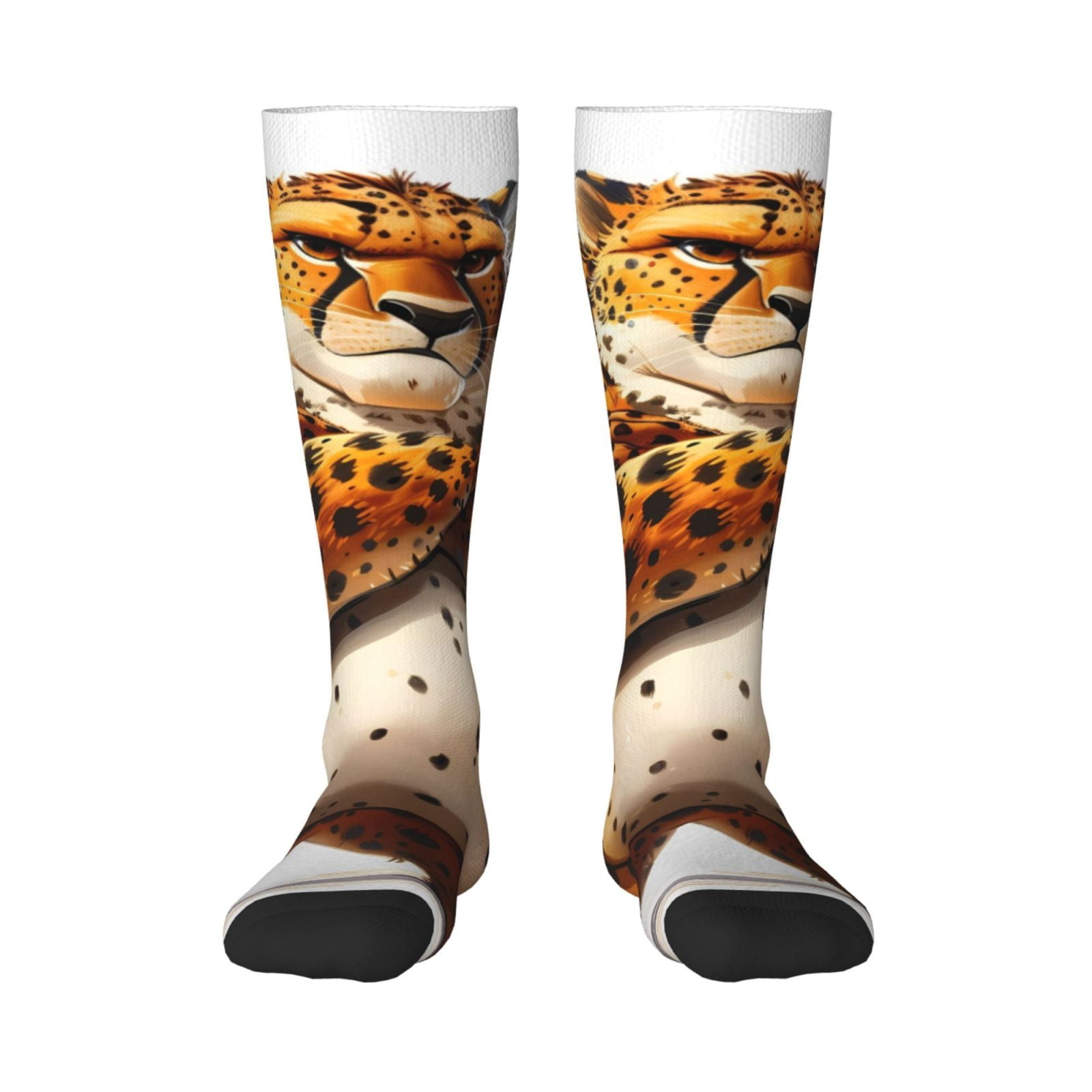 Sigee Cartoon Cheetah With Attitude for Socks for Men Women Socks ...