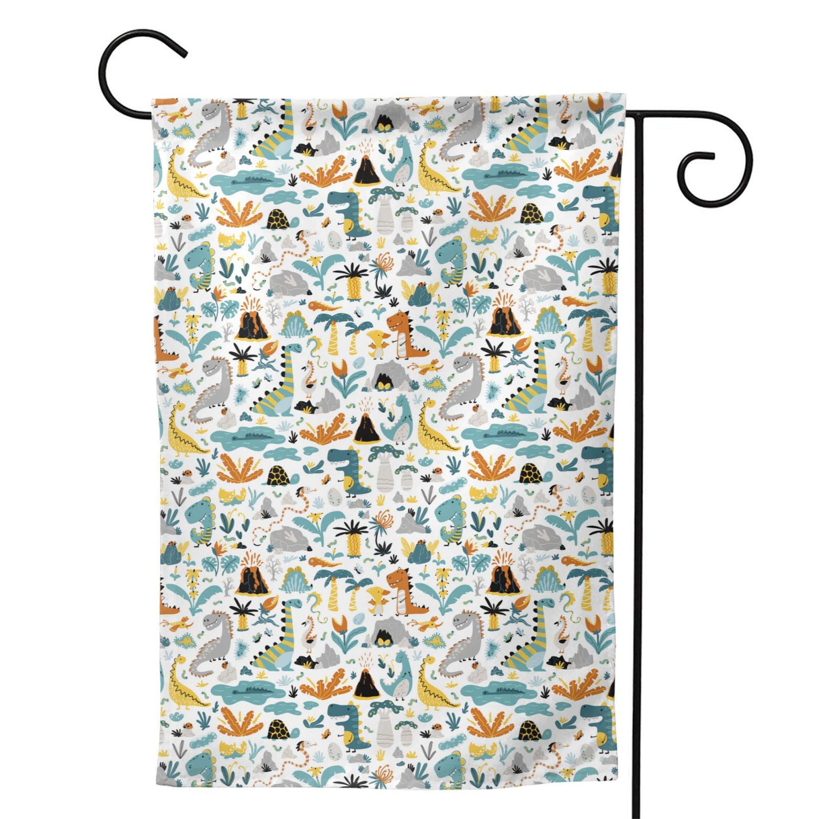 Sigee Cartoon Dinosaur for Live Happy Decorative Small Garden Flag ...