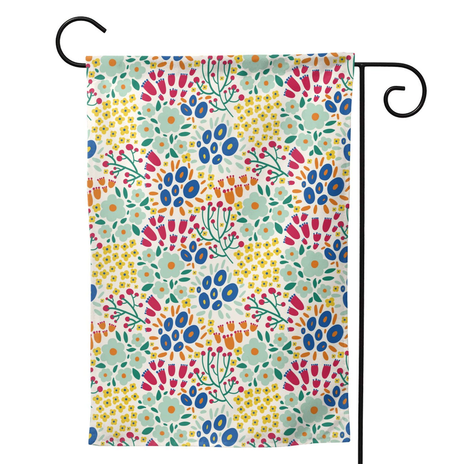 Sigee Cartoon Flowers for Live Happy Decorative Small Garden Flag ...