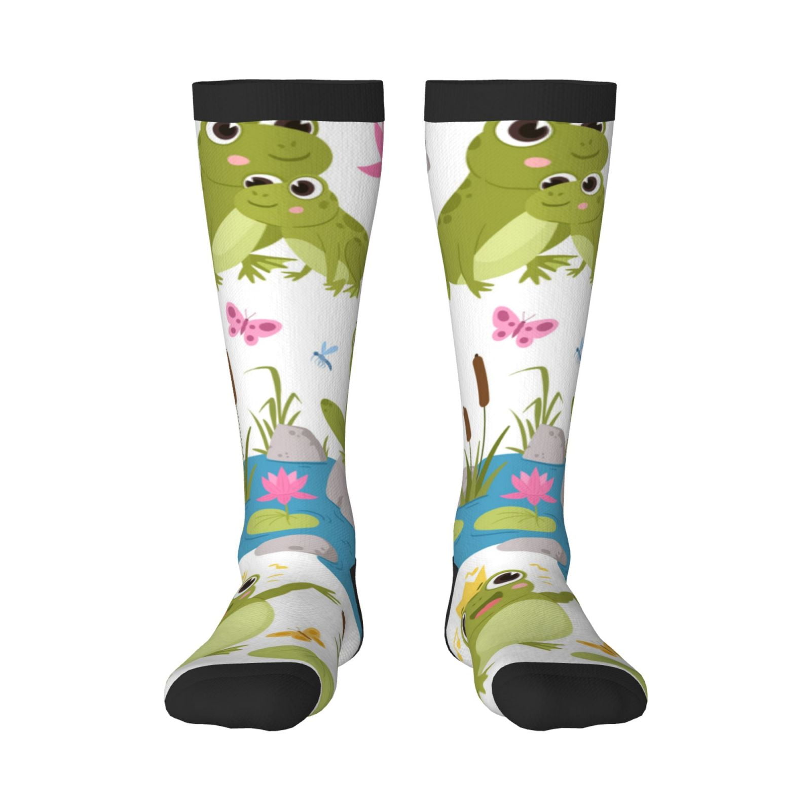 Sigee Cartoon Frogs for Socks for Men Women Socks Stocking Compression ...