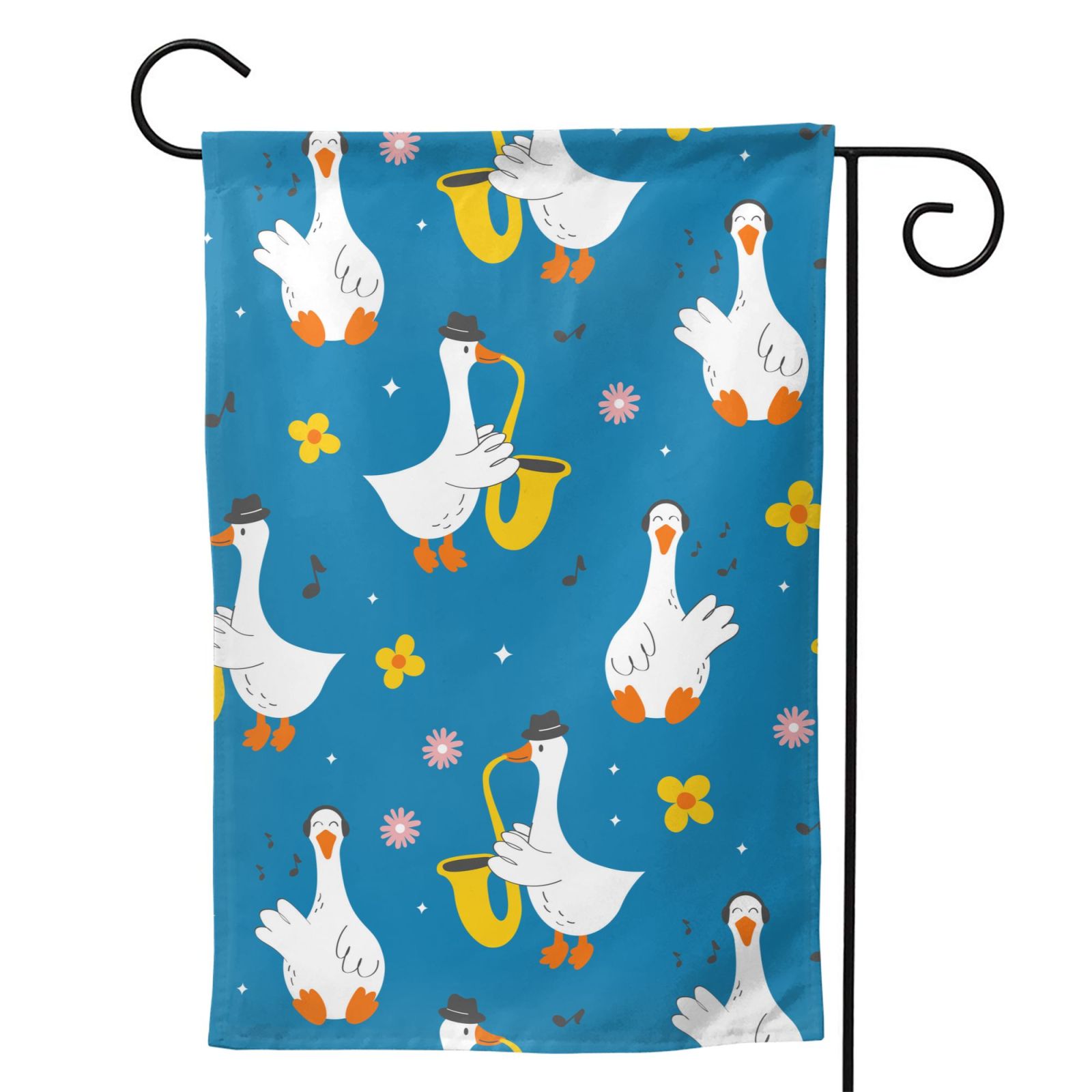 Sigee Cartoon Goose for Live Happy Decorative Small Garden Flag,Double ...