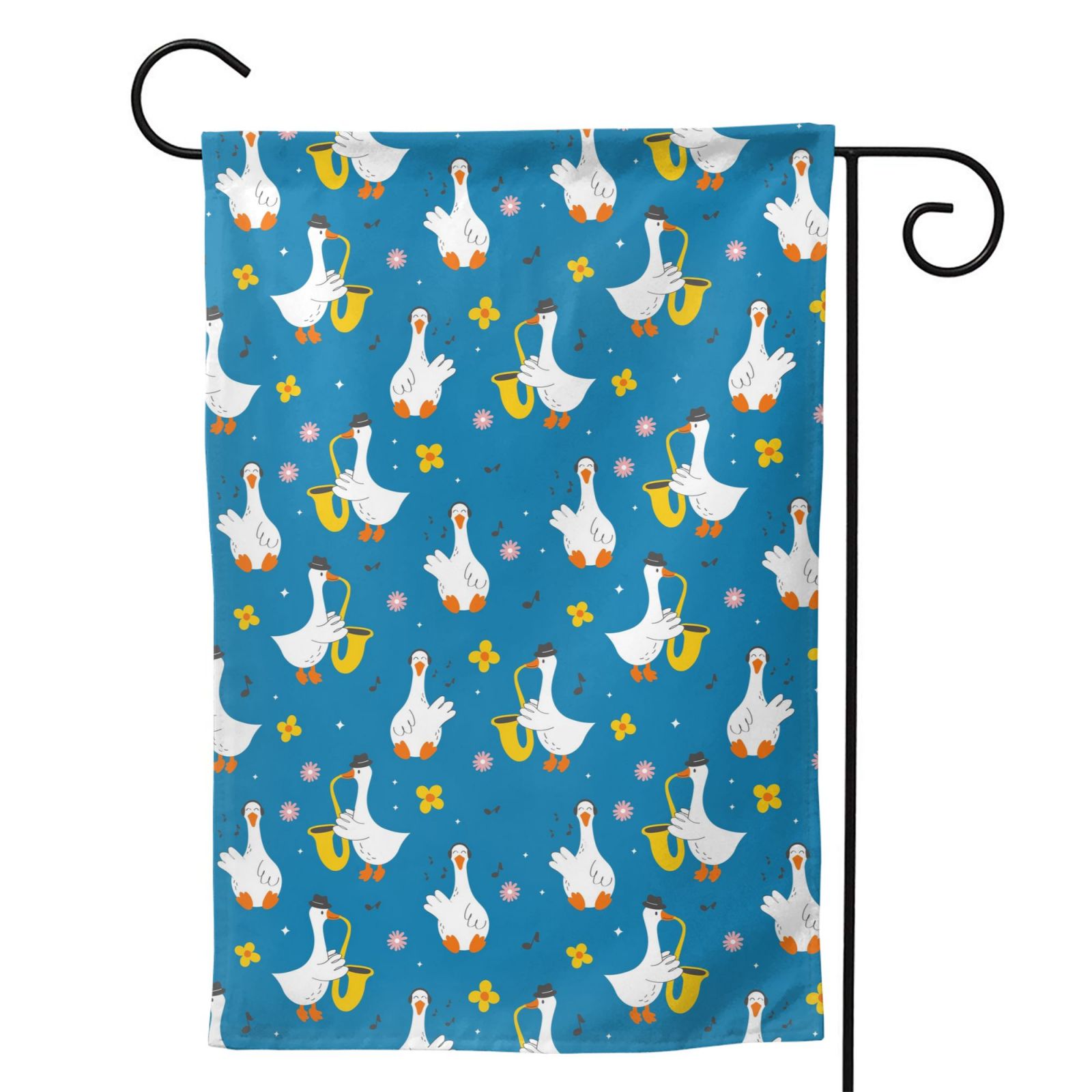 Sigee Cartoon Goose for Live Happy Decorative Small Garden Flag,Double ...