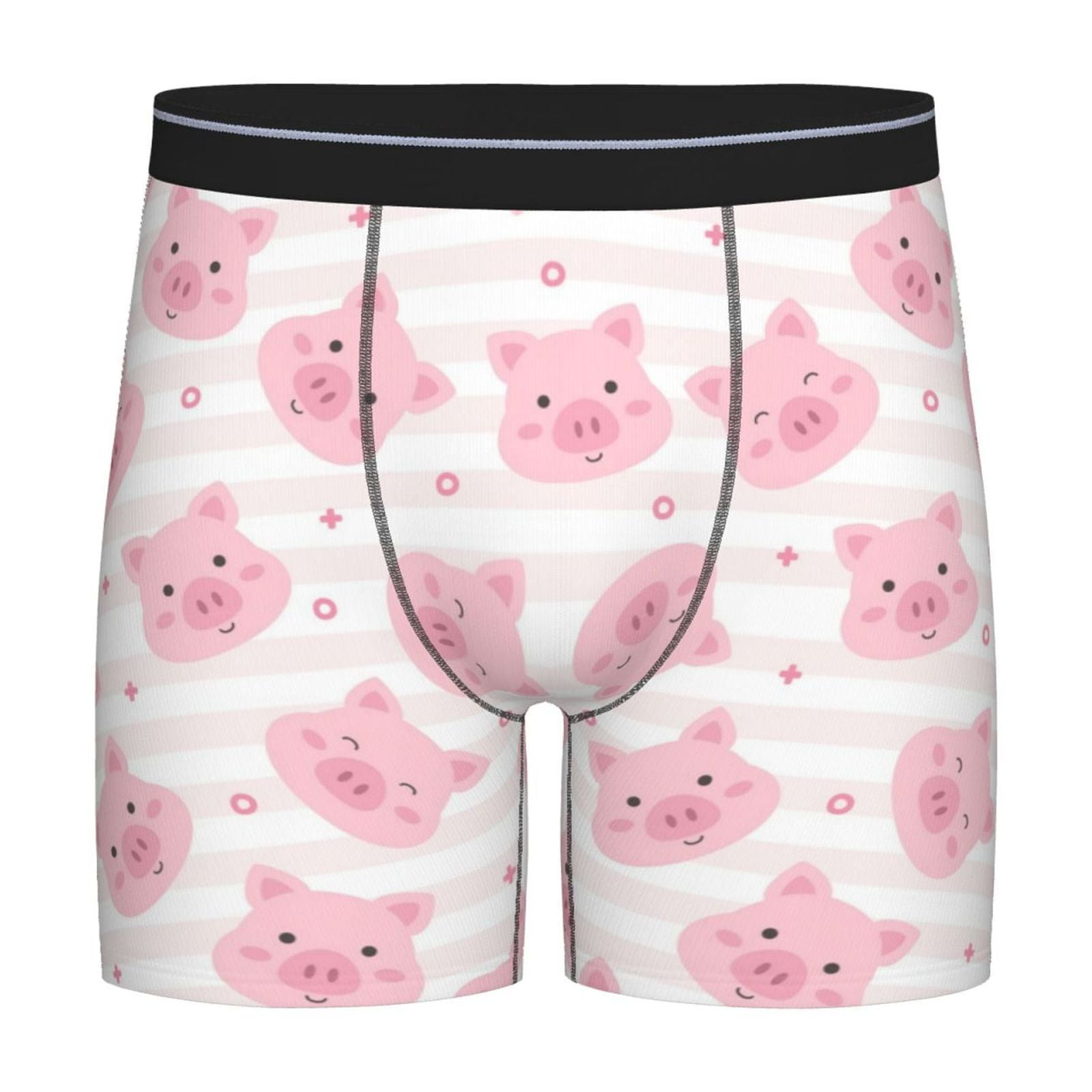 Sigee Cartoon Pig for Men's Boxer Briefs,Moisture Wicking and ...