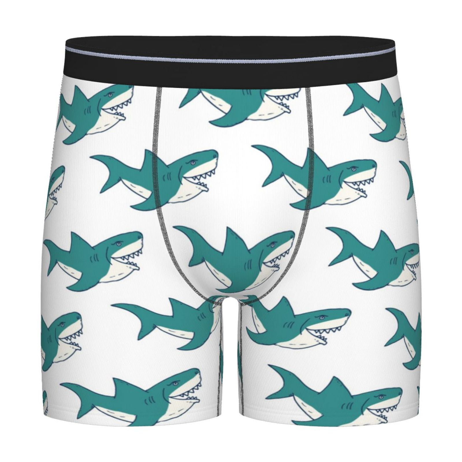 Sigee Cartoon Shark for Men's Boxer Briefs,Moisture Wicking and ...