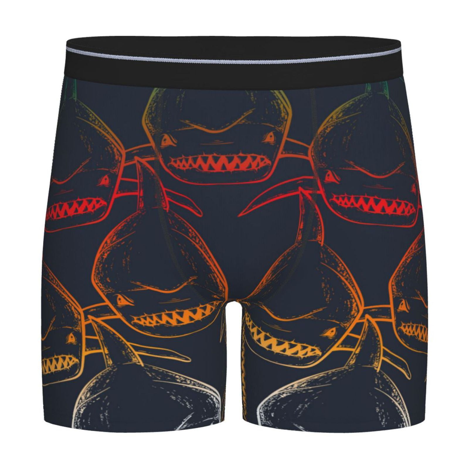 Sigee Cartoon Sharks for Men's Boxer Briefs,Moisture Wicking and ...