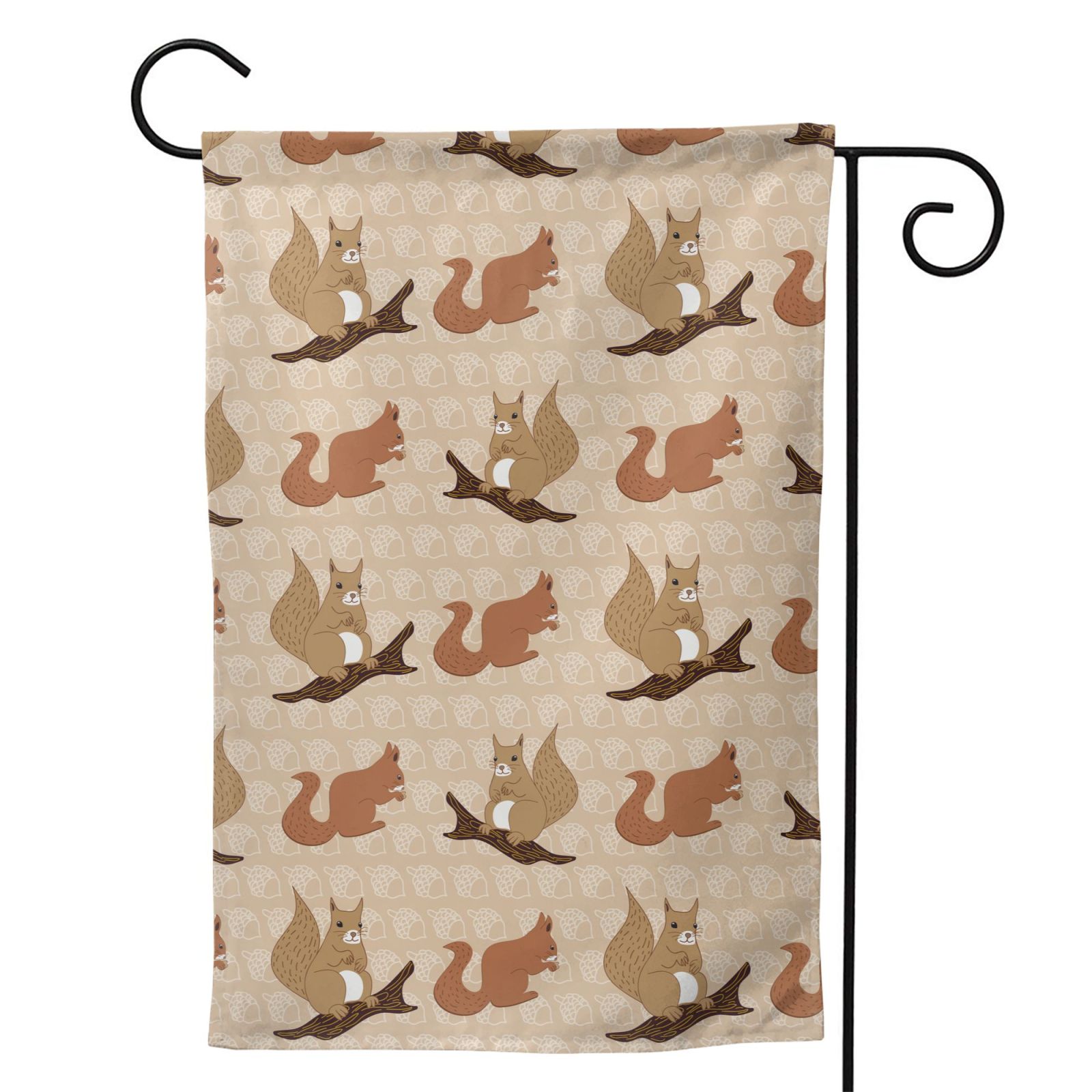 Sigee Cartoon Squirrel for Live Happy Decorative Small Garden Flag ...