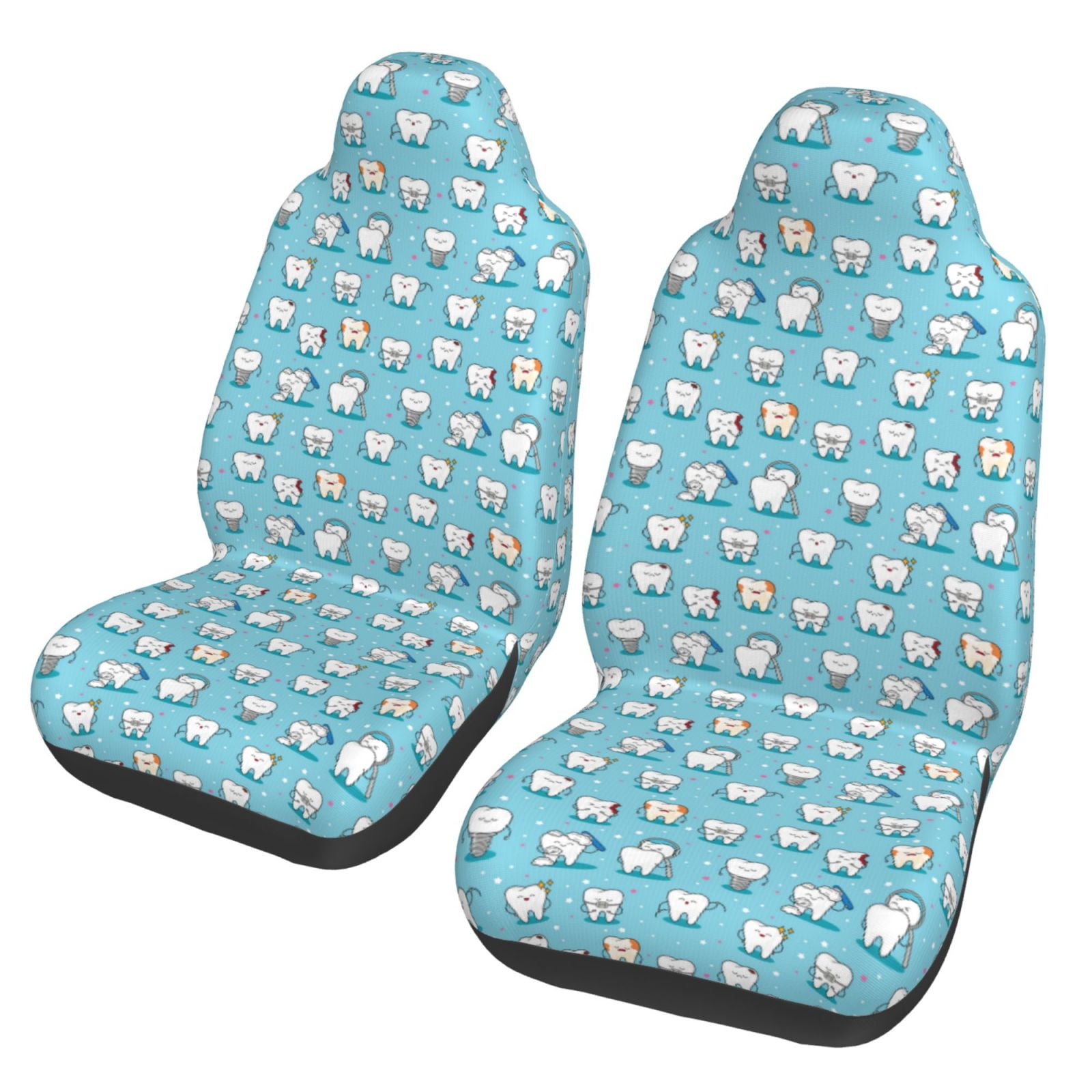 Sigee Cartoon Teeth for Universal Car Seat Covers, Premium Car Seat ...