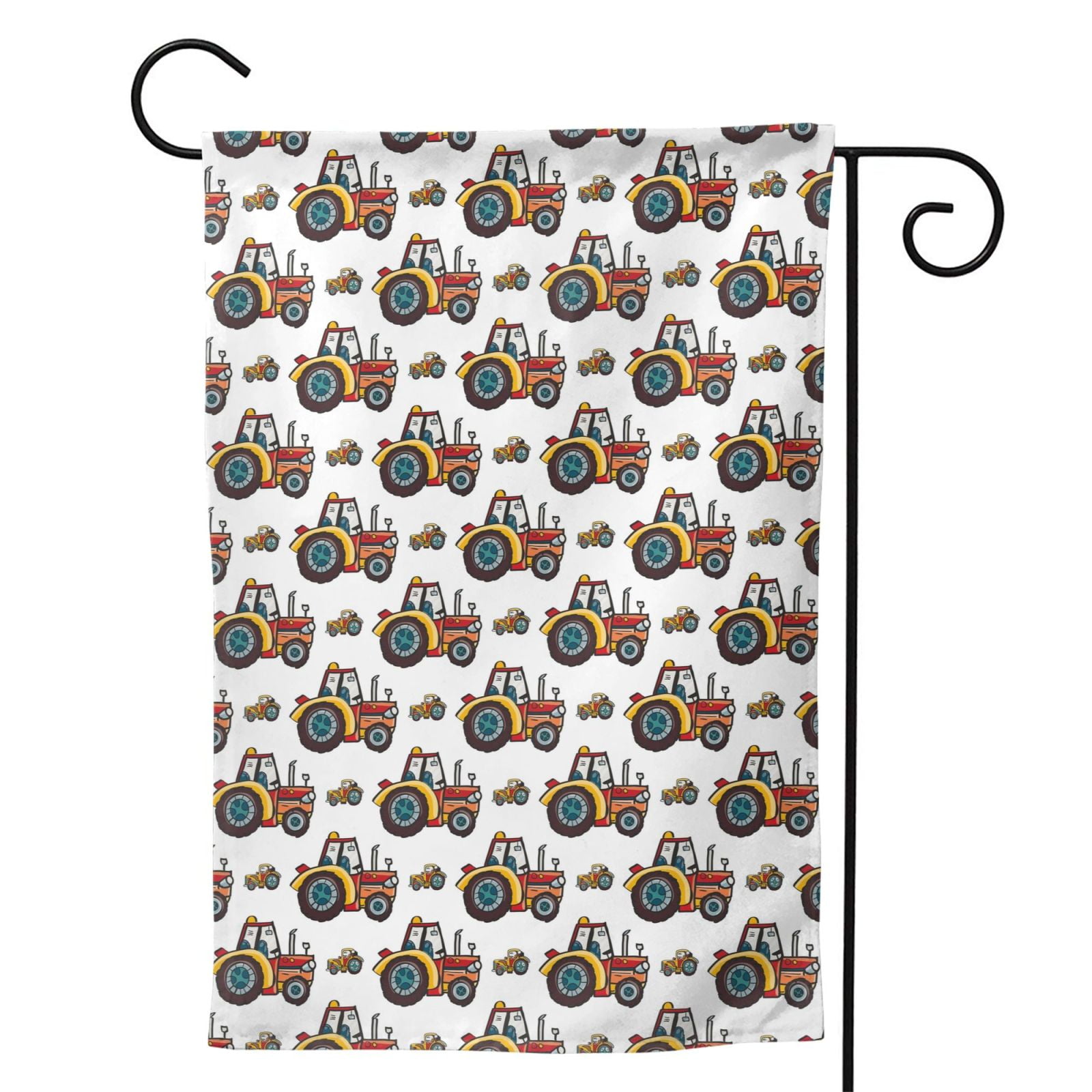 Sigee Cartoon Tractor for Live Happy Decorative Small Garden Flag ...