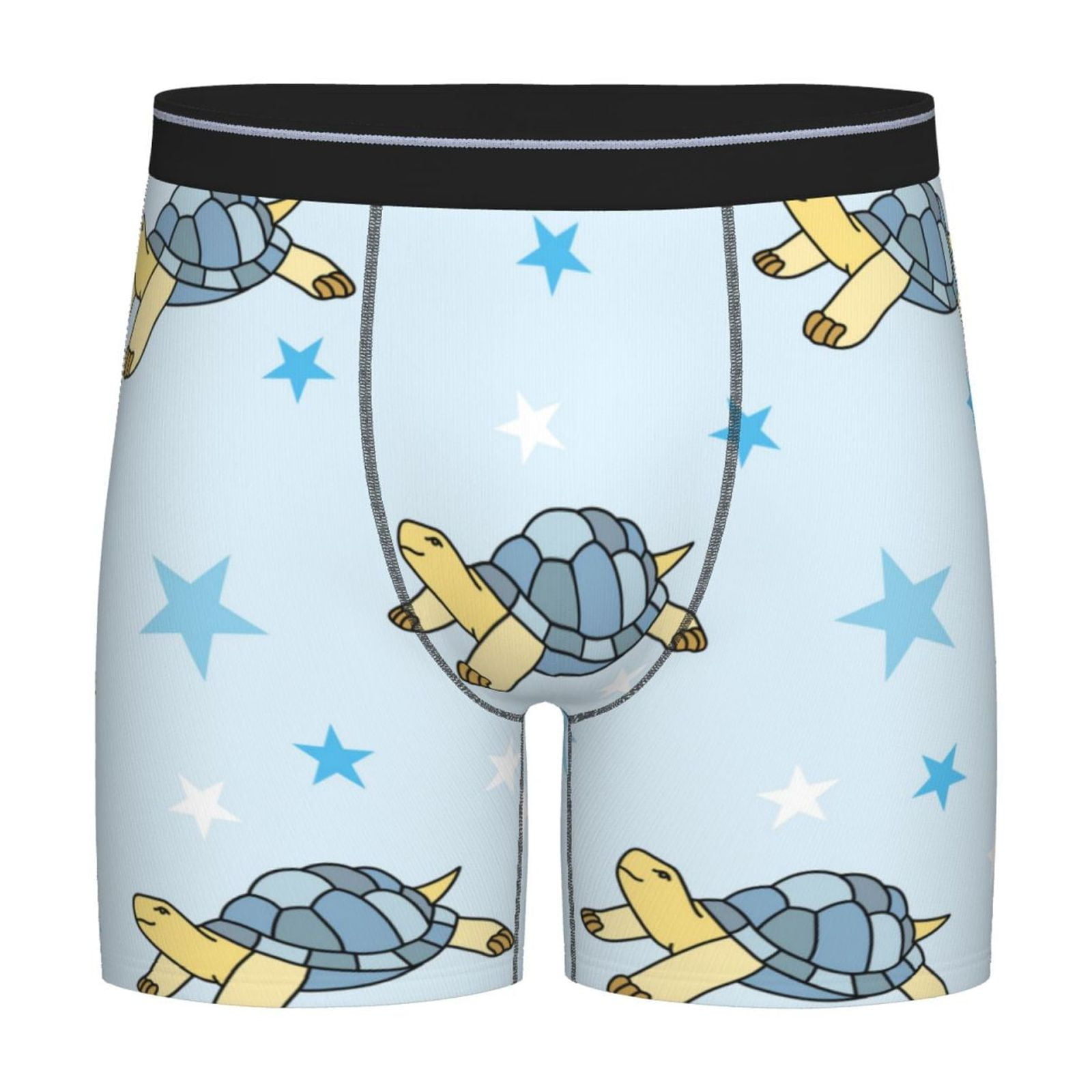 Sigee Cartoon Turtle for Men's Boxer Briefs,Moisture Wicking and ...