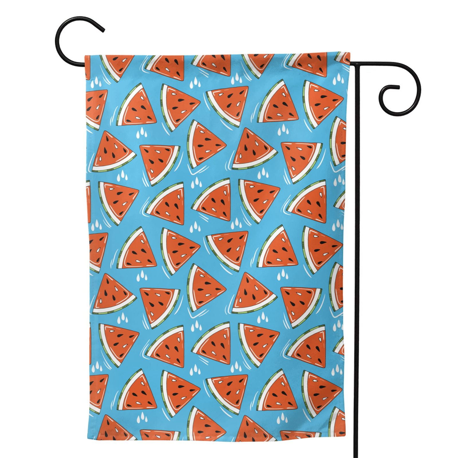 Sigee Cartoon Watermelon for Live Happy Decorative Small Garden Flag ...