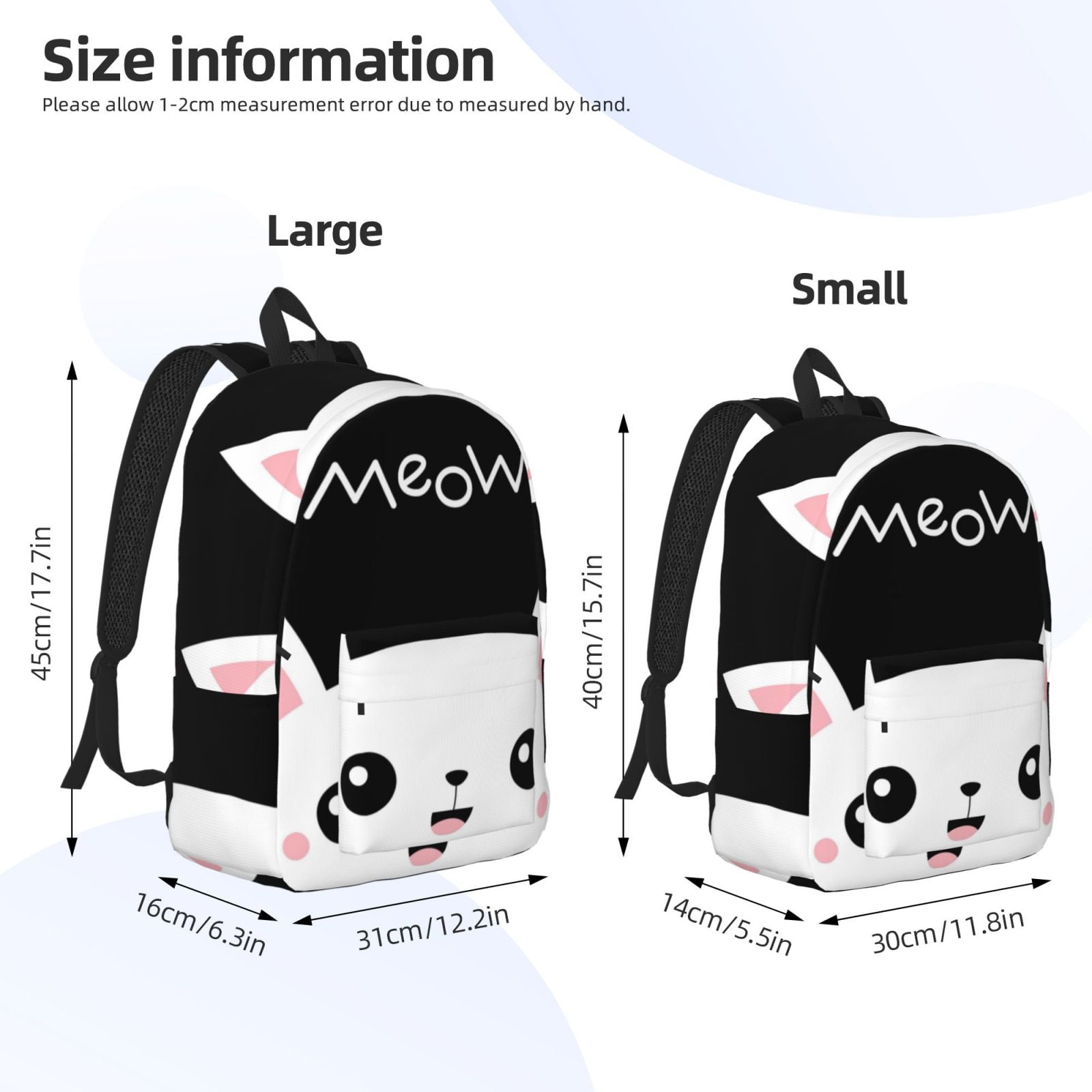 Sigee Cat Meow for Canvas Large Capacity Laptop Backpack for Men and ...
