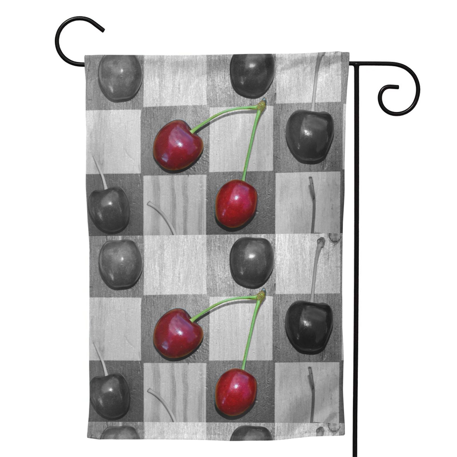 Sigee Cherries laid for Live Happy Decorative Small Garden Flag,Double ...