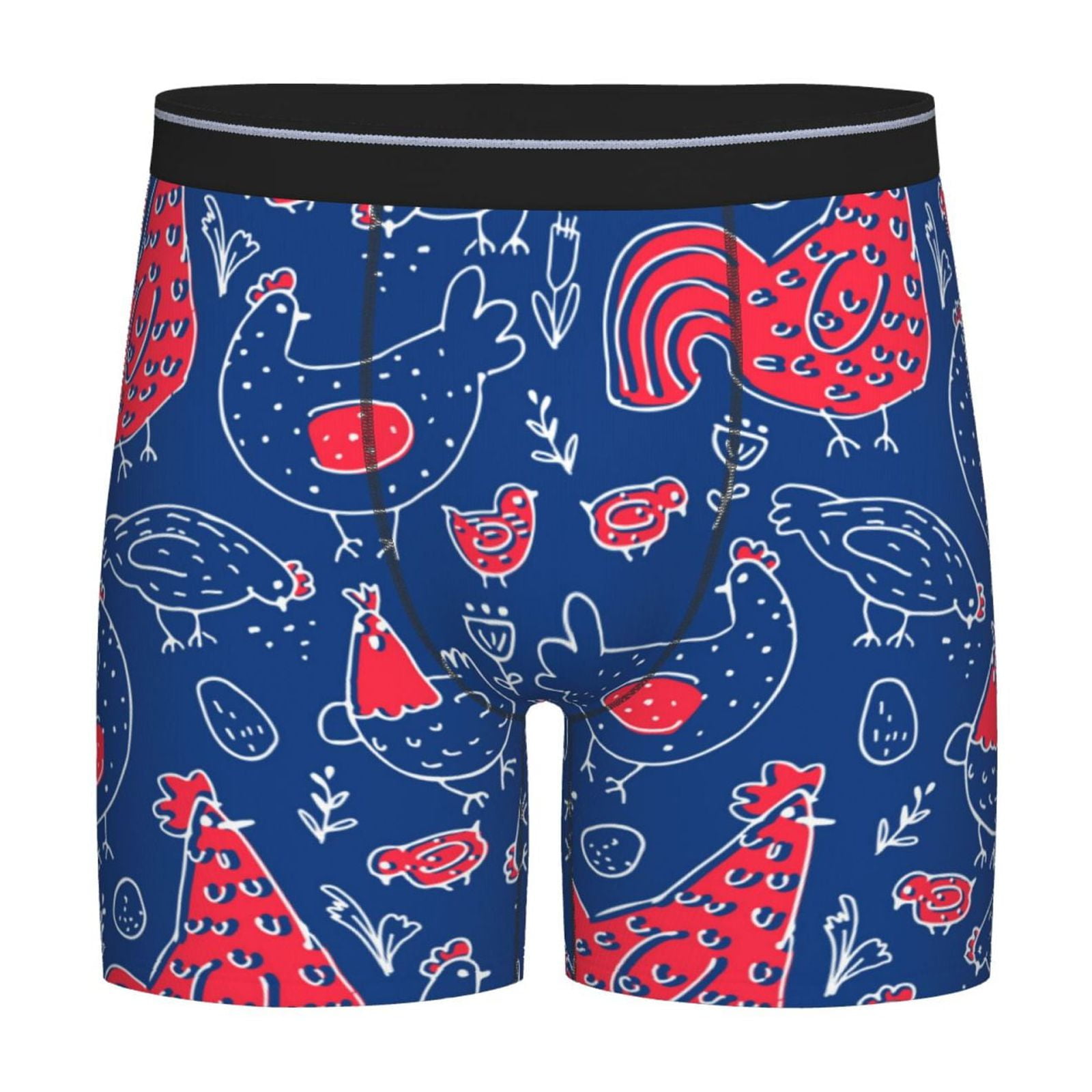 Sigee Chicken and Rooster for Men's Boxer Briefs,Moisture Wicking and ...