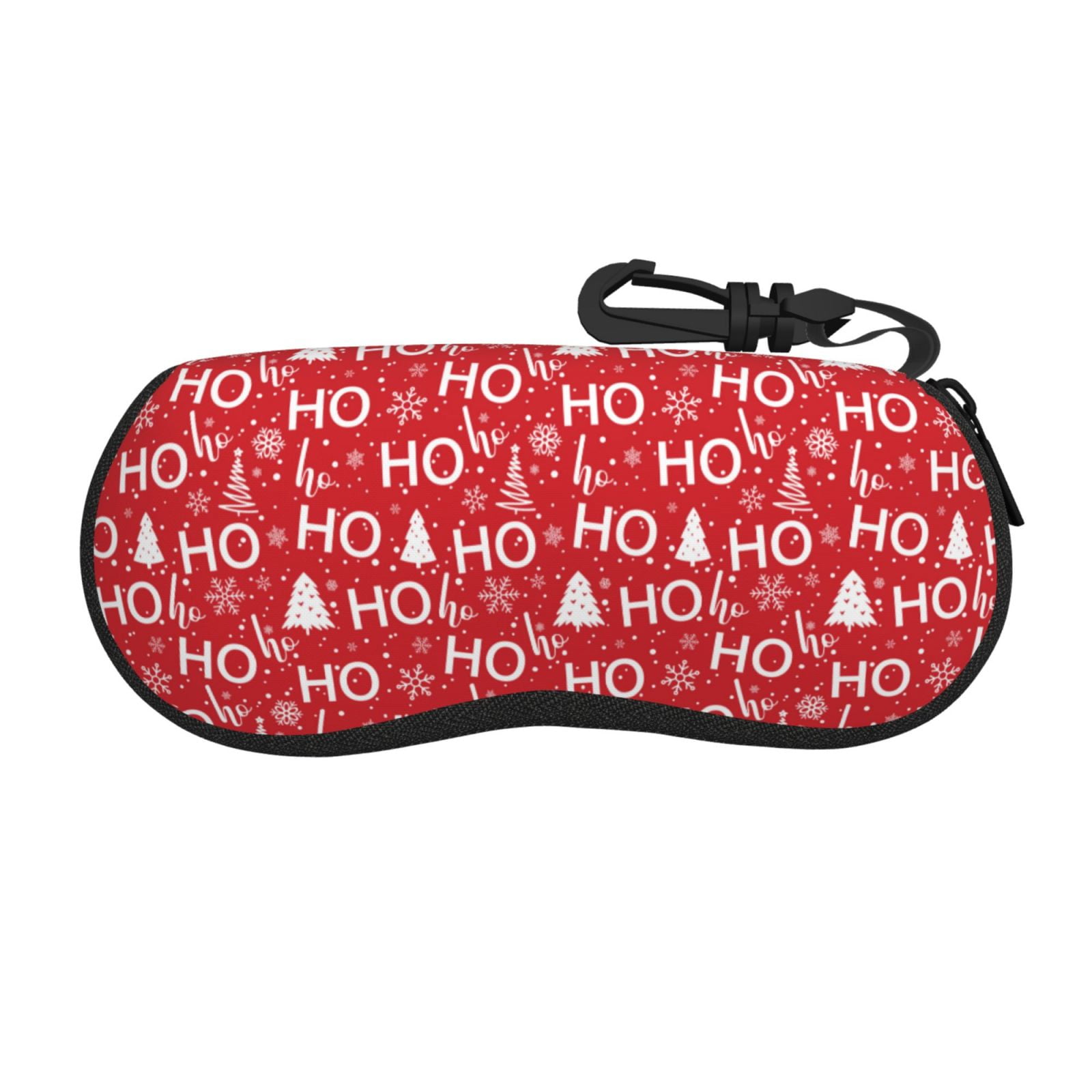 Sigee Christmas Hohoho For Soft Eyeglass Cases For Women And Men Zipper