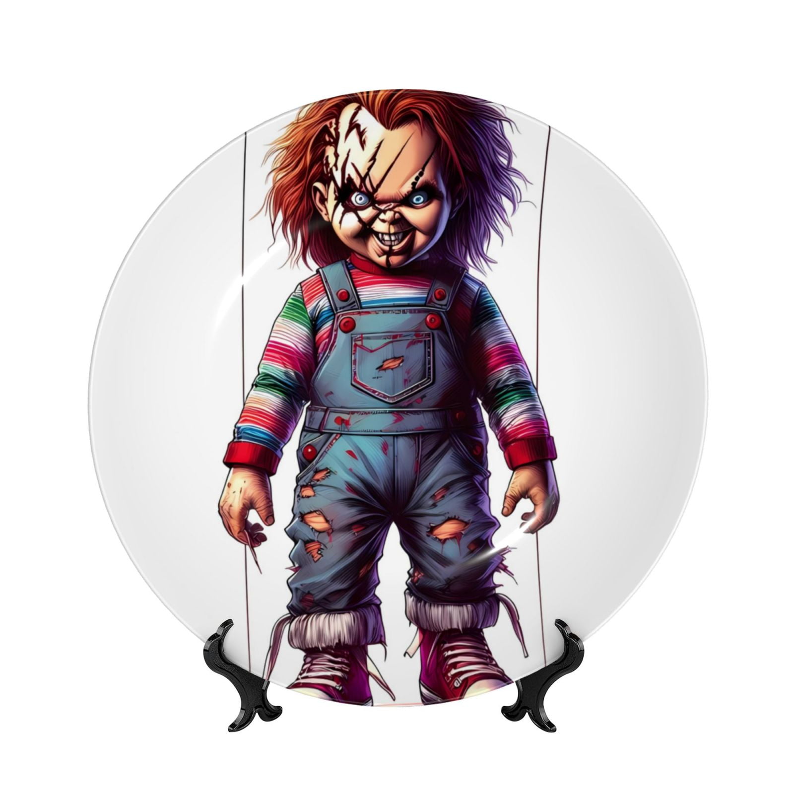 Sigee Chucky Al for Bone China Decorative Plate with Stand Decorative ...