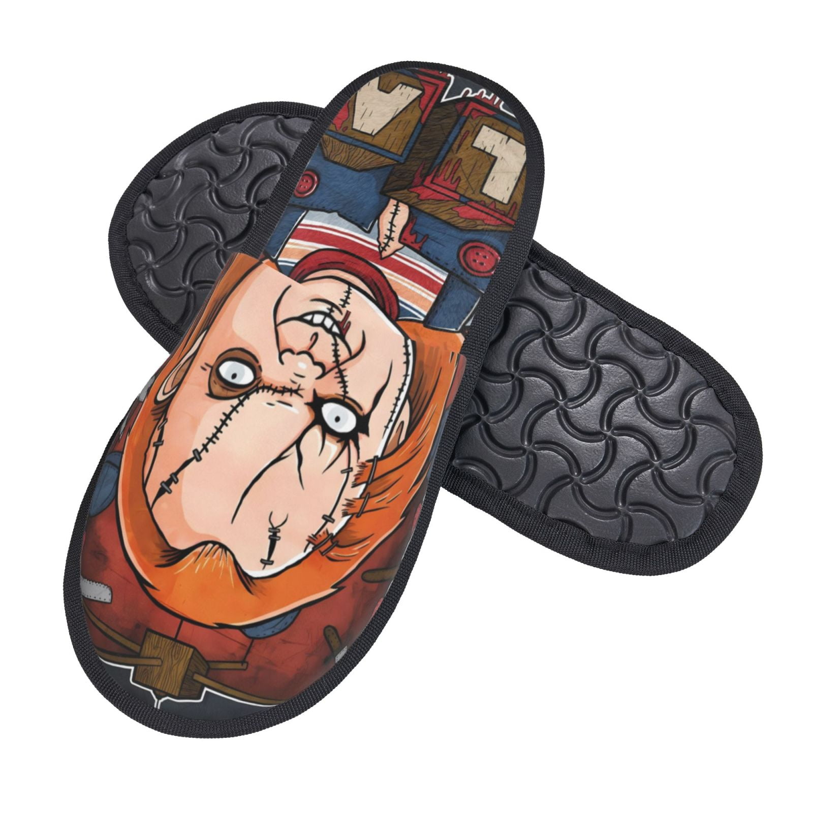 Sigee Chucky Ap for Cozy Furry Slippers Super Soft Indoor and Outdoor ...