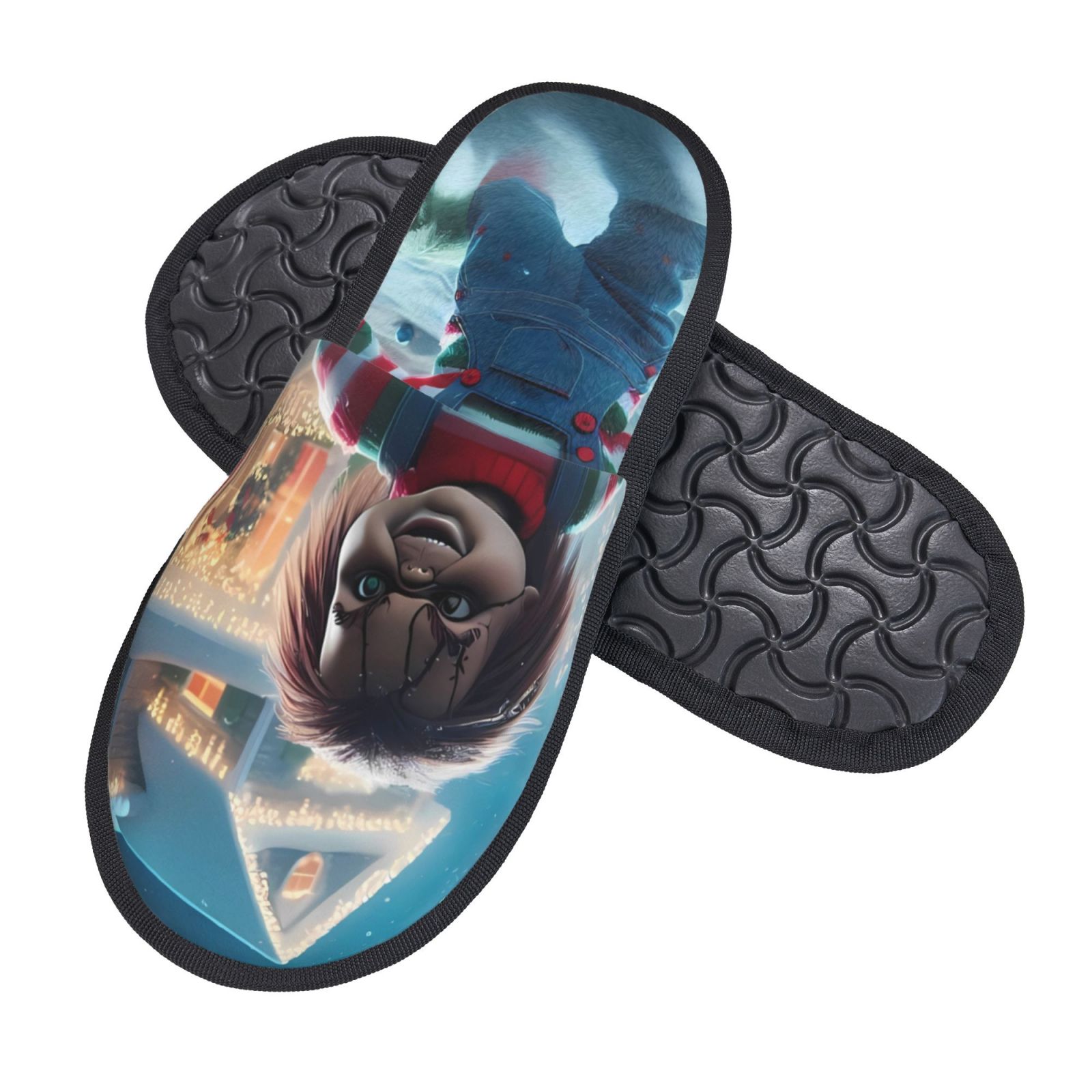 Sigee Chucky Bp for Cozy Furry Slippers Super Soft Indoor and Outdoor ...