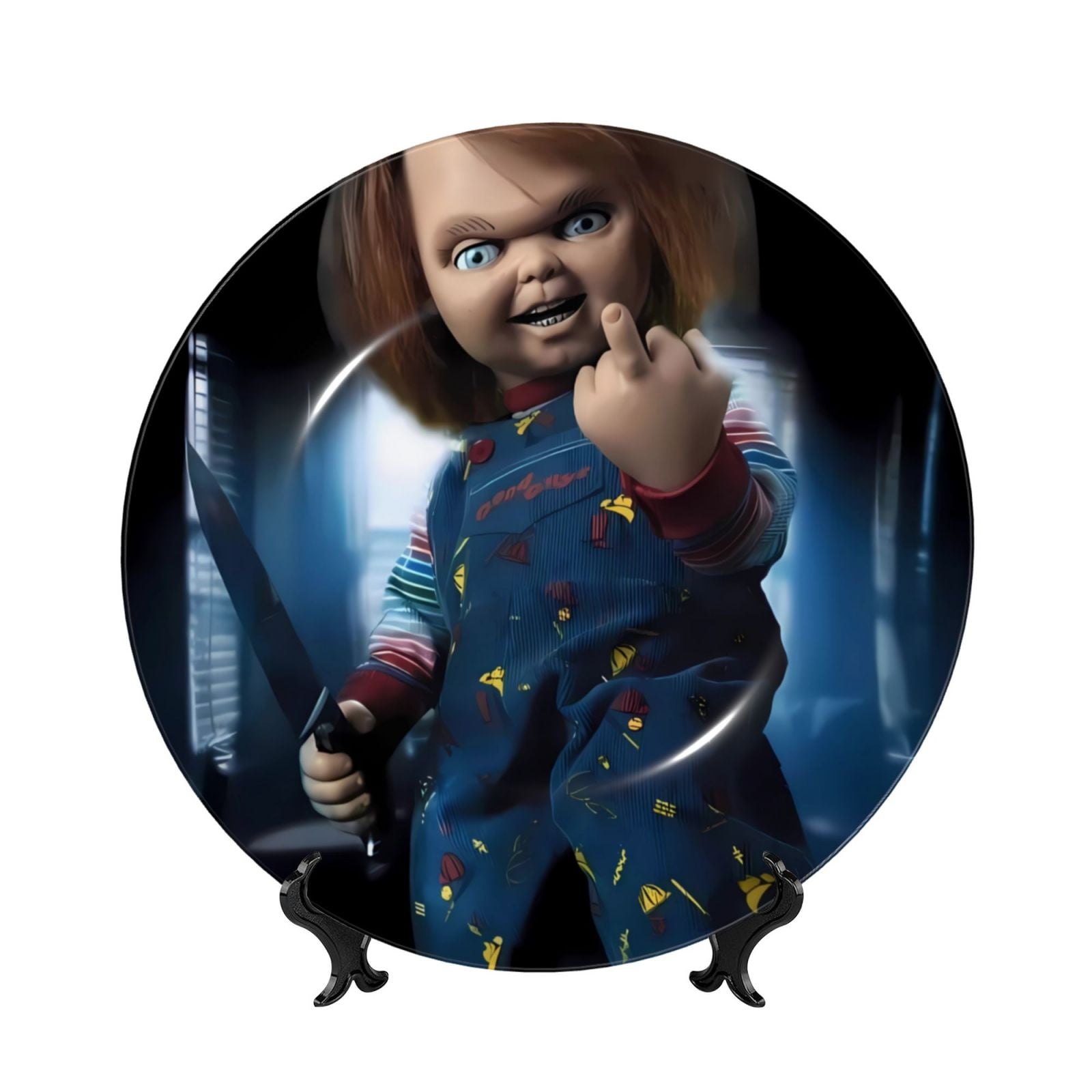 Sigee Chucky X for Bone China Decorative Plate with Stand Decorative ...