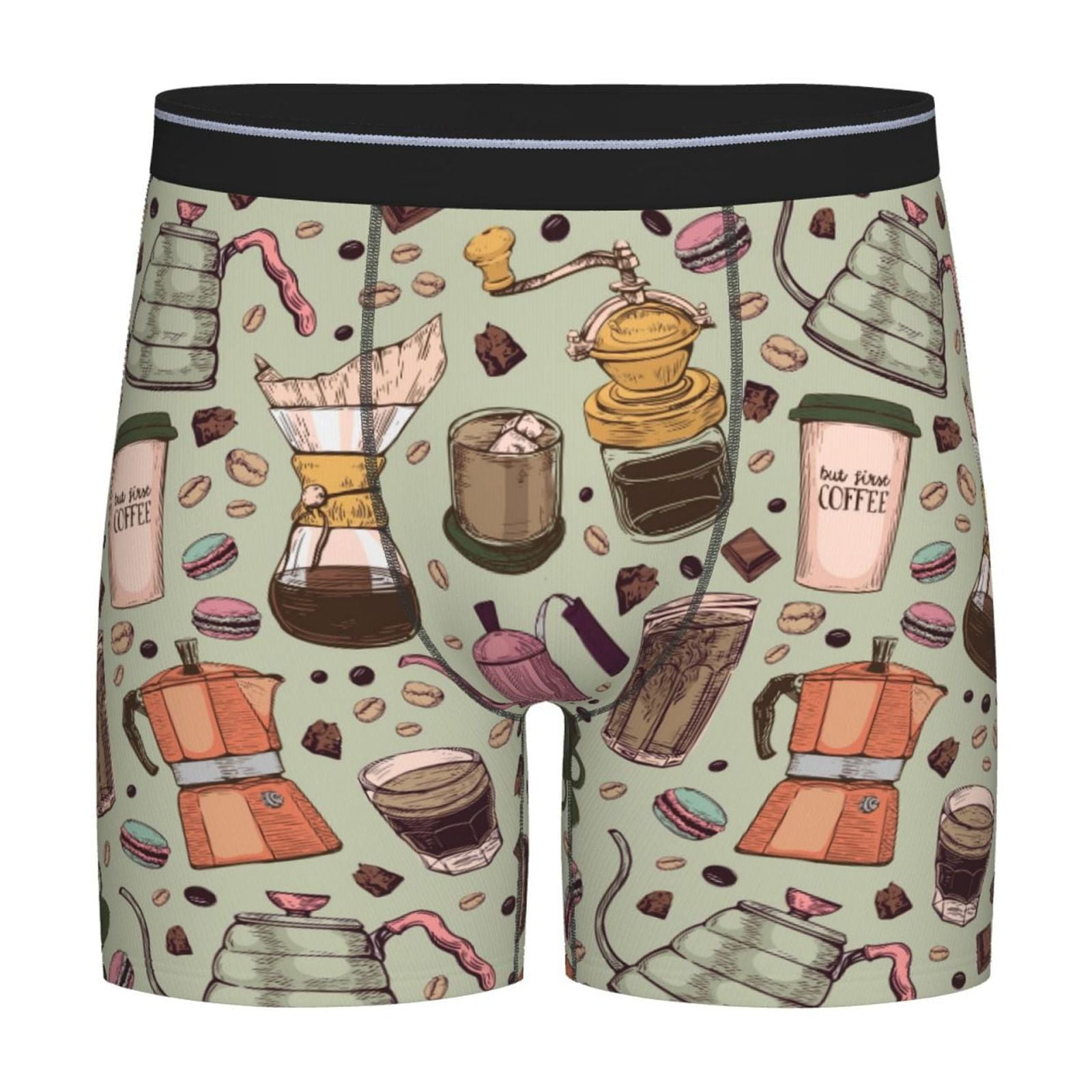 Sigee Coffee Makers Macaroons Chocolate for Men's Boxer Briefs,Moisture ...