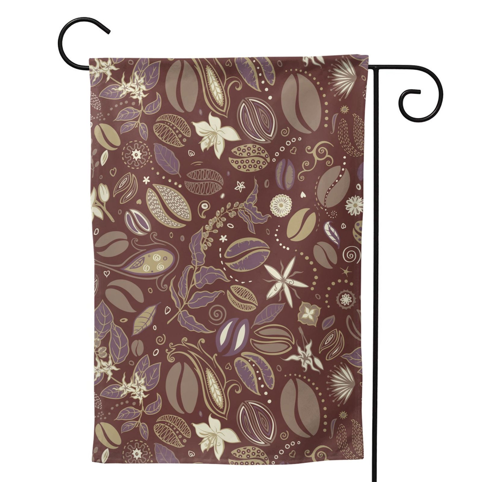 Sigee Coffee and Flowers for Live Happy Decorative Small Garden Flag ...