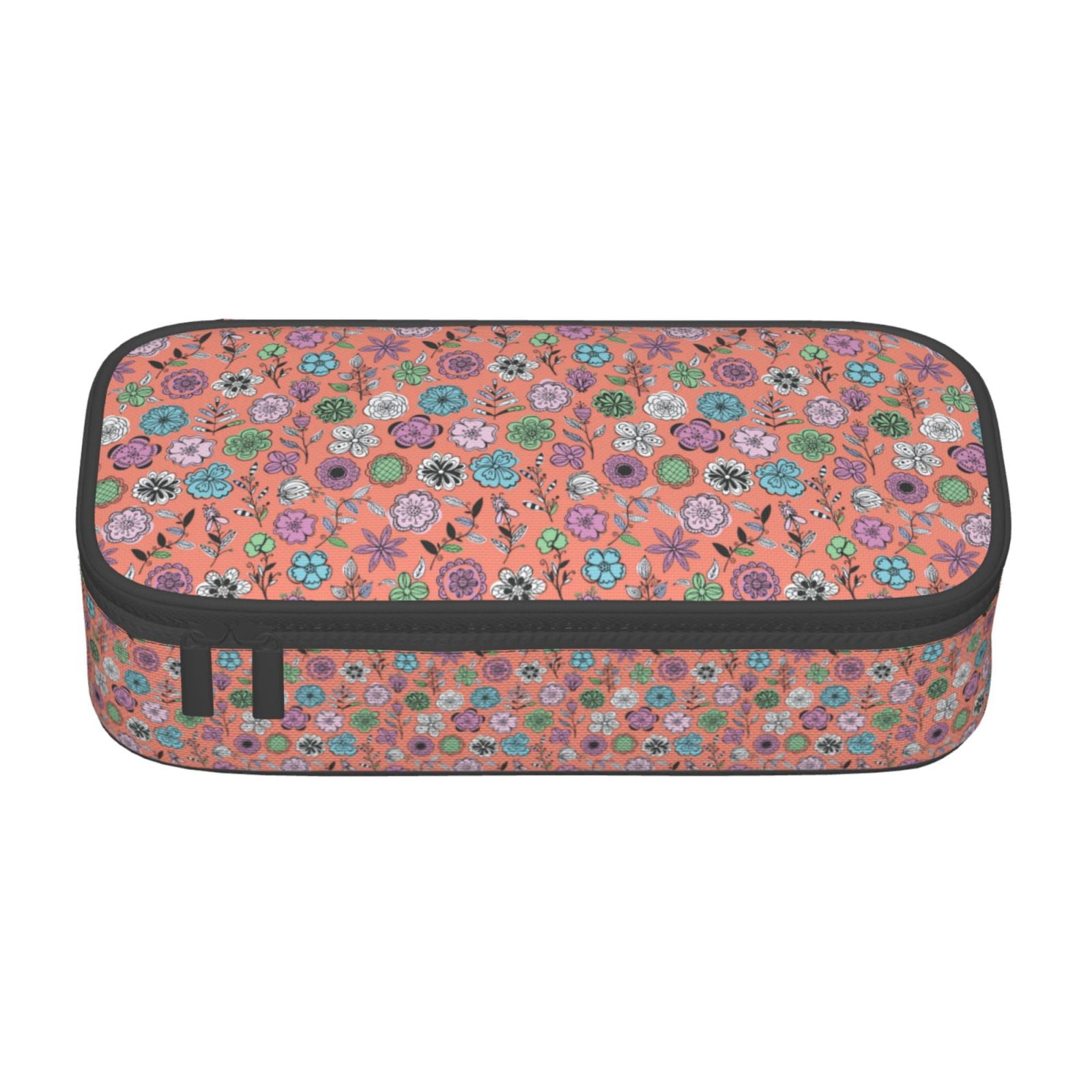 Sigee Color Flowers for Large Capacity Pencil Case, Pencil Pouch ...