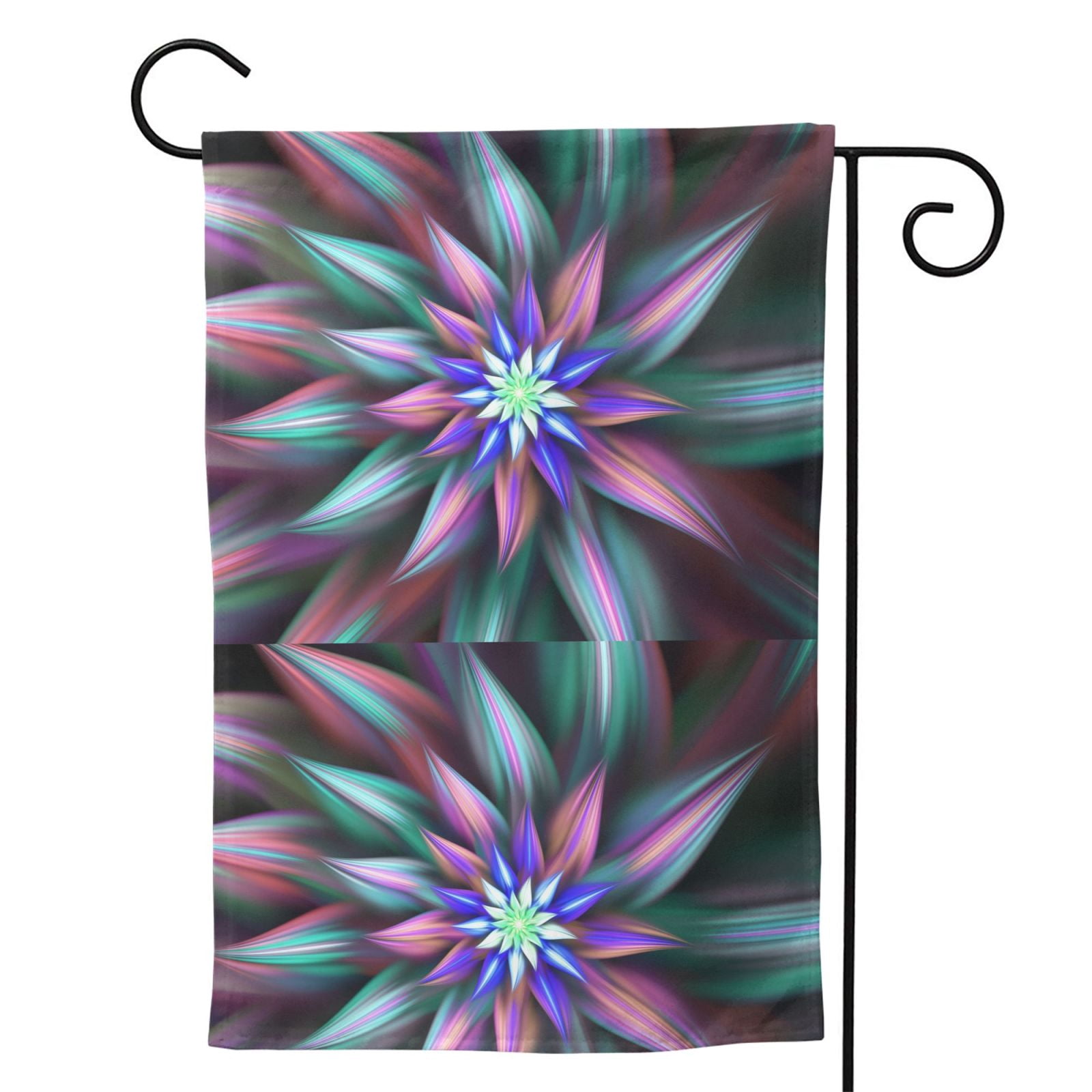 Sigee Colored Abstract for Live Happy Decorative Small Garden Flag ...