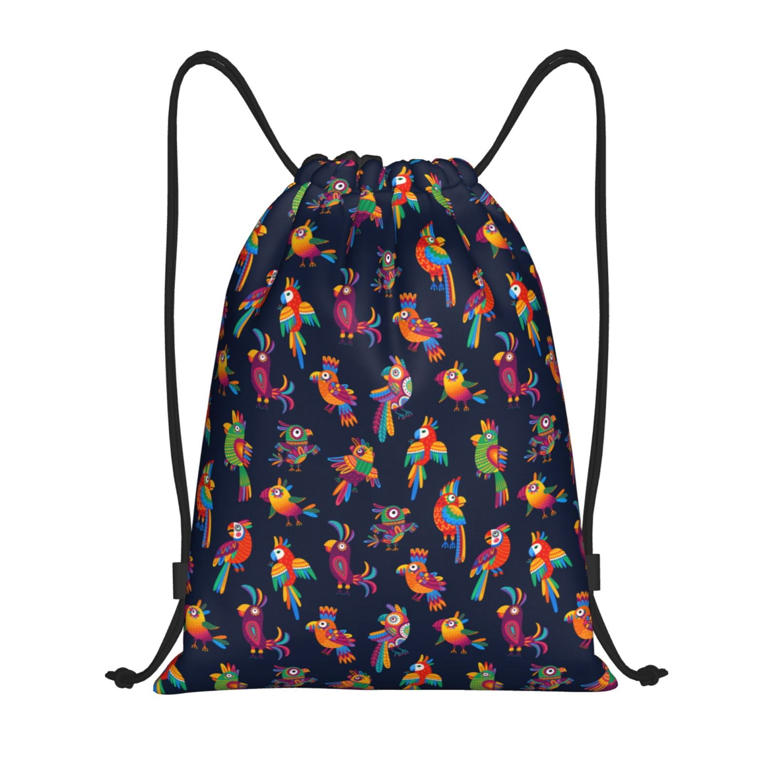 Sigee Colorful Birds for Drawstring Bag String Backpack for Sports, Gym ...