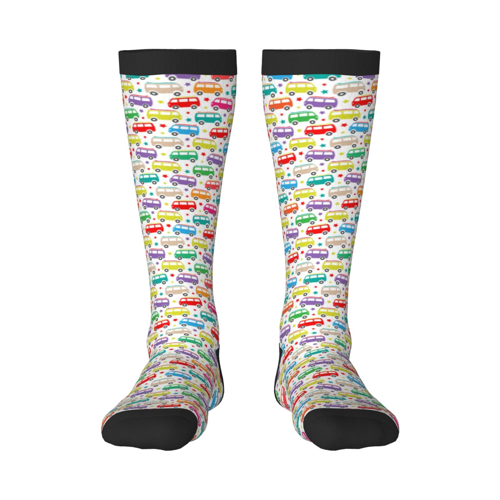 Sigee Colorful Bus for Socks for Men Women Socks Stocking Compression ...