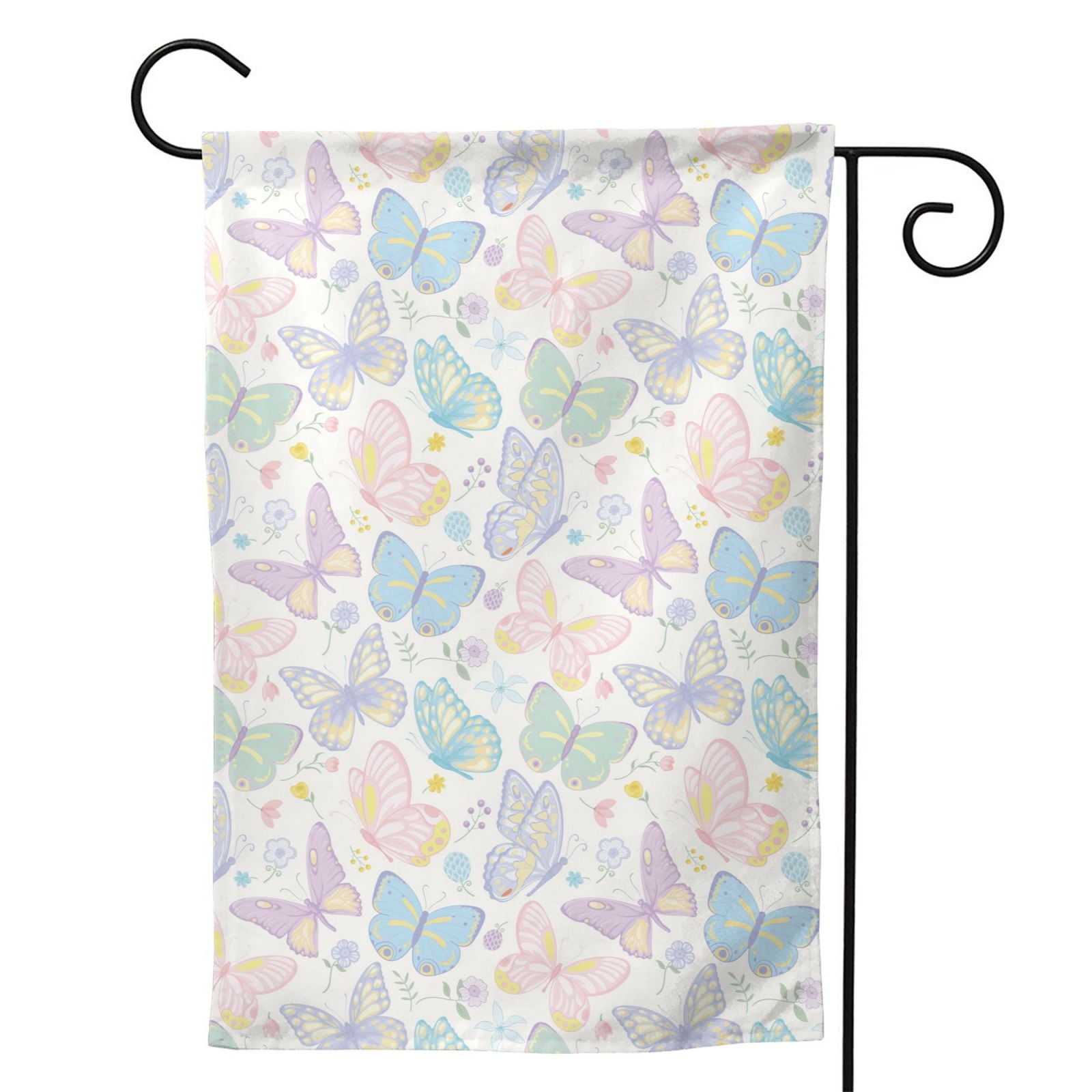 Sigee Colorful Butterfly for Live Happy Decorative Small Garden Flag ...