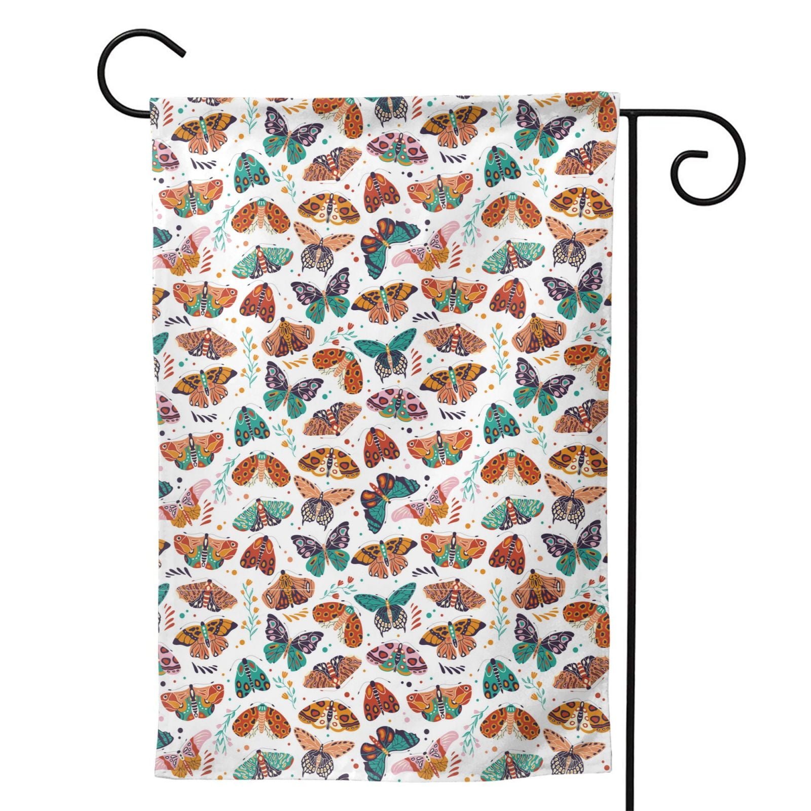 Sigee Colorful Butterfly for Live Happy Decorative Small Garden Flag ...