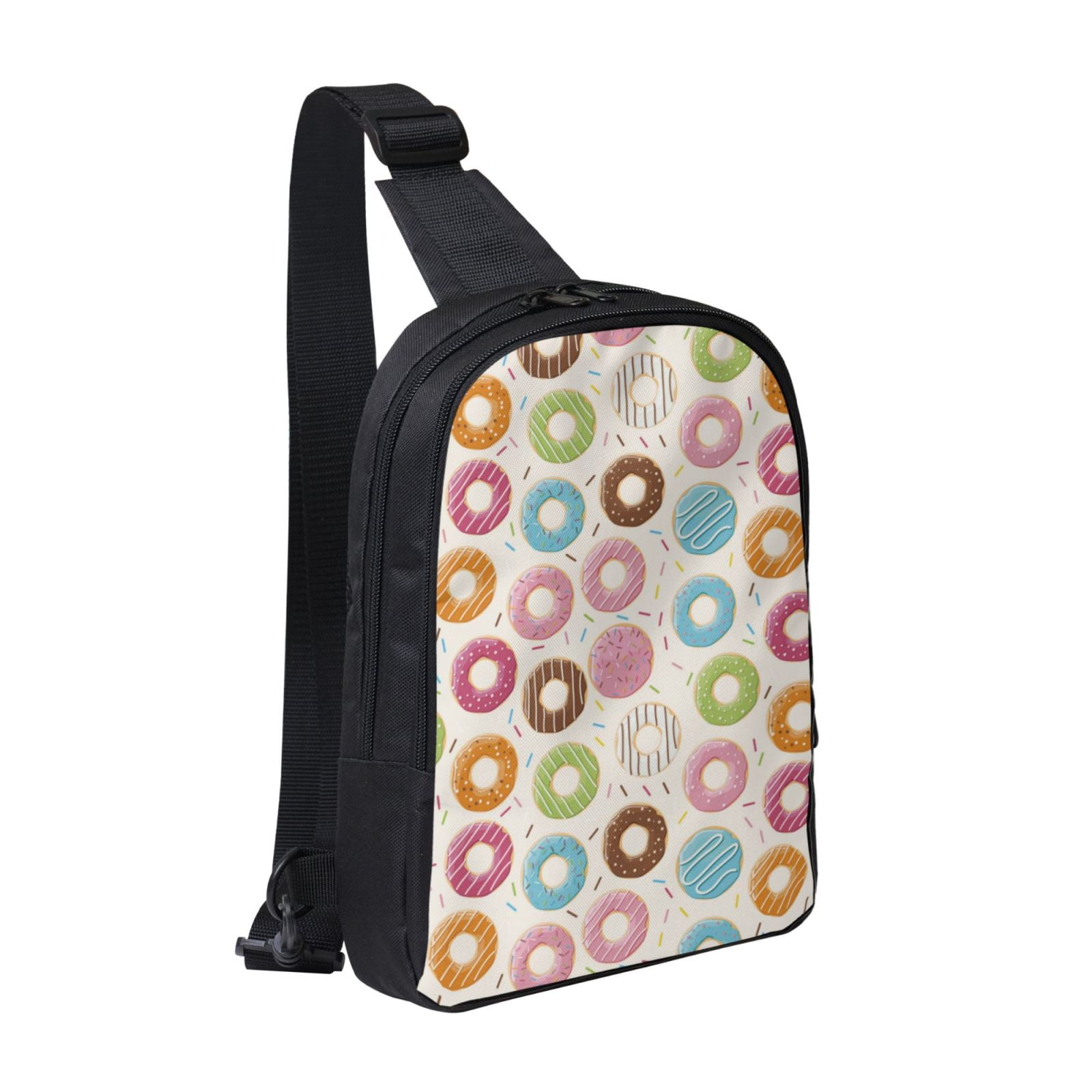 Sigee Colorful Donuts for Dual Pocket Sling Backpack Hiking Daypack ...