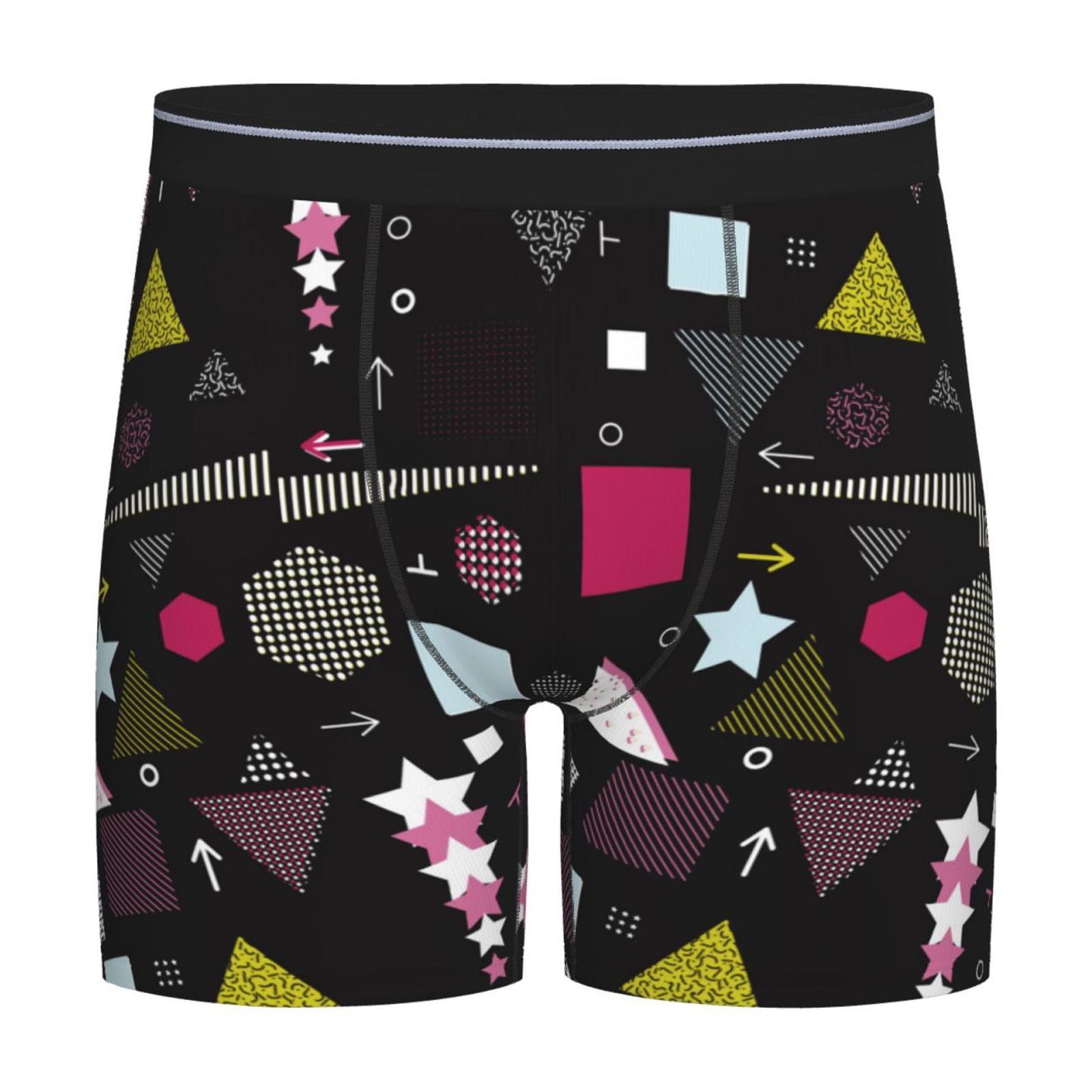 Sigee Colorful Geometry for Men's Boxer Briefs,Moisture Wicking and ...