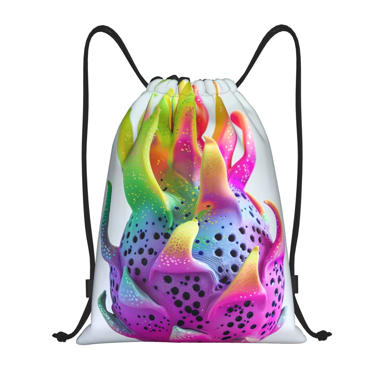 Sigee Colorful Glitter Dagon Fruit for Drawstring Bag String Backpack ...